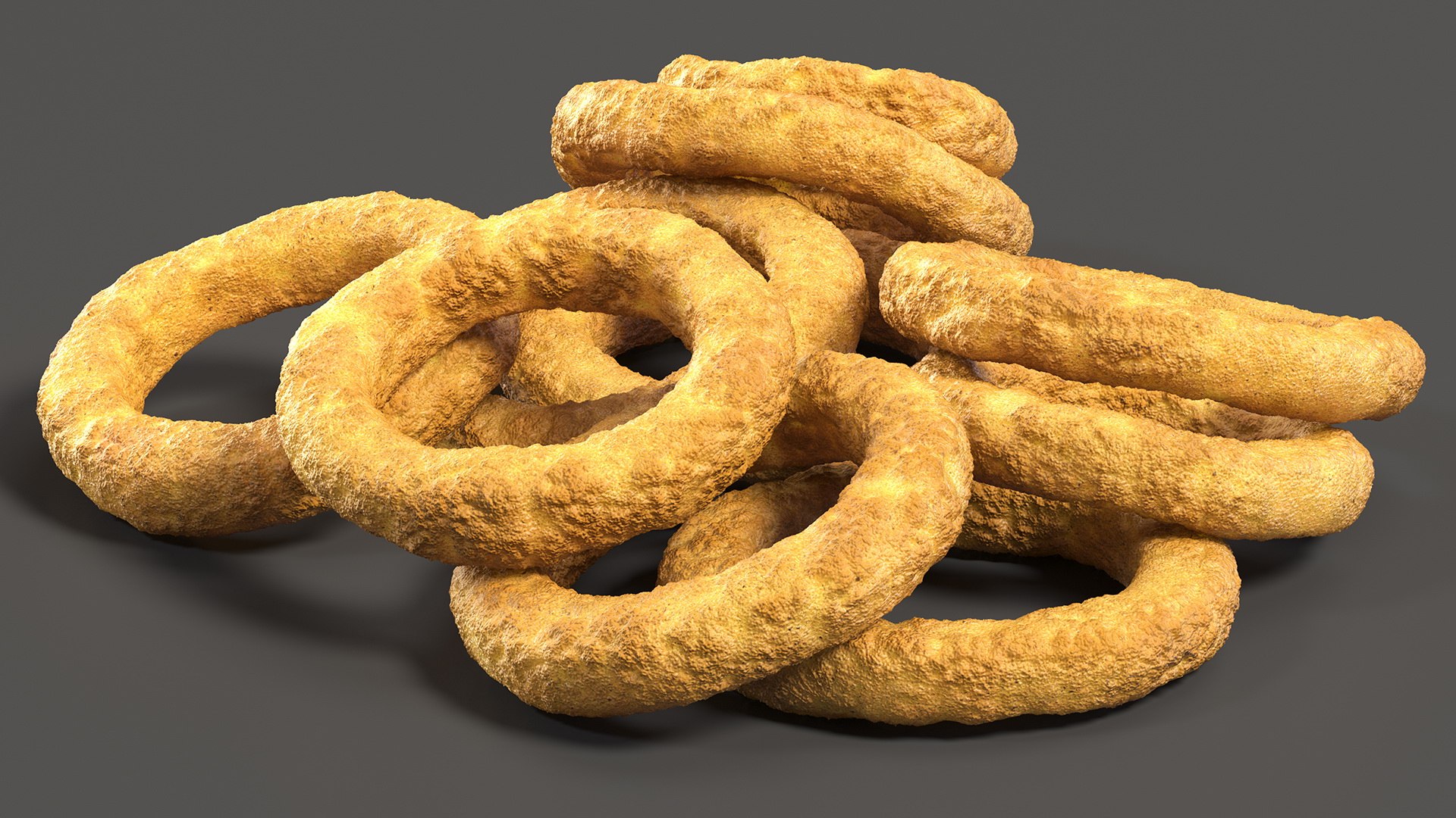 Onion Ring Chips 3D model - TurboSquid 1987225