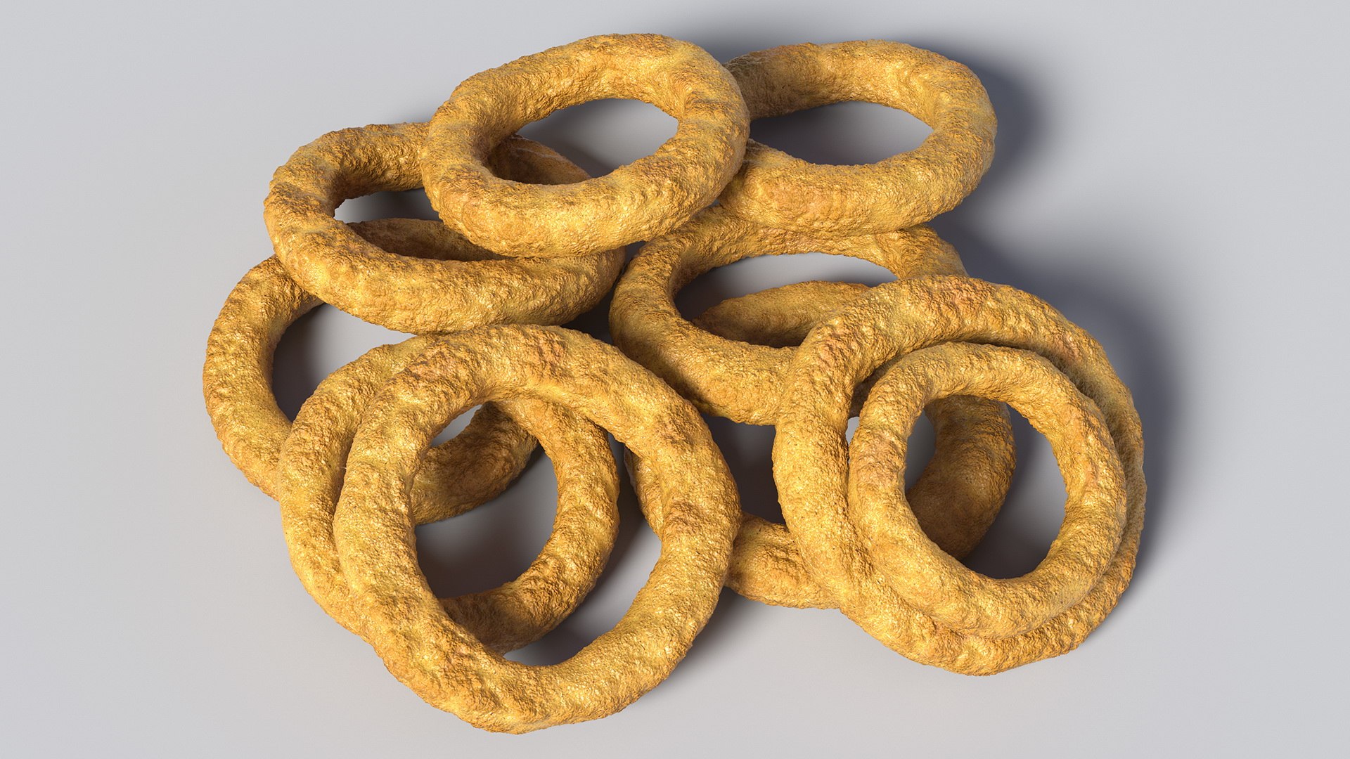 Onion Ring Chips 3D model - TurboSquid 1987225