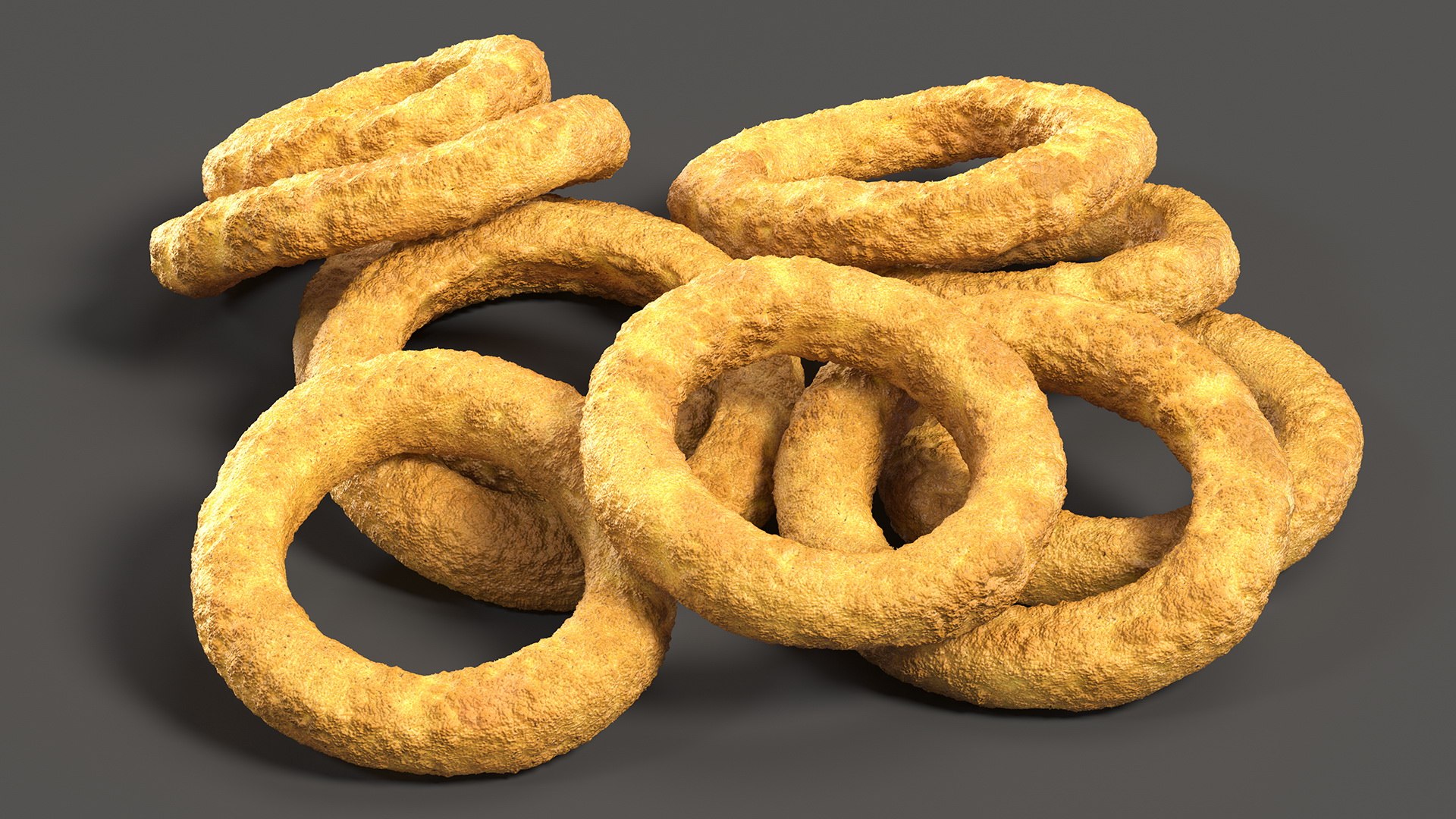Onion Ring Chips 3D model - TurboSquid 1987225