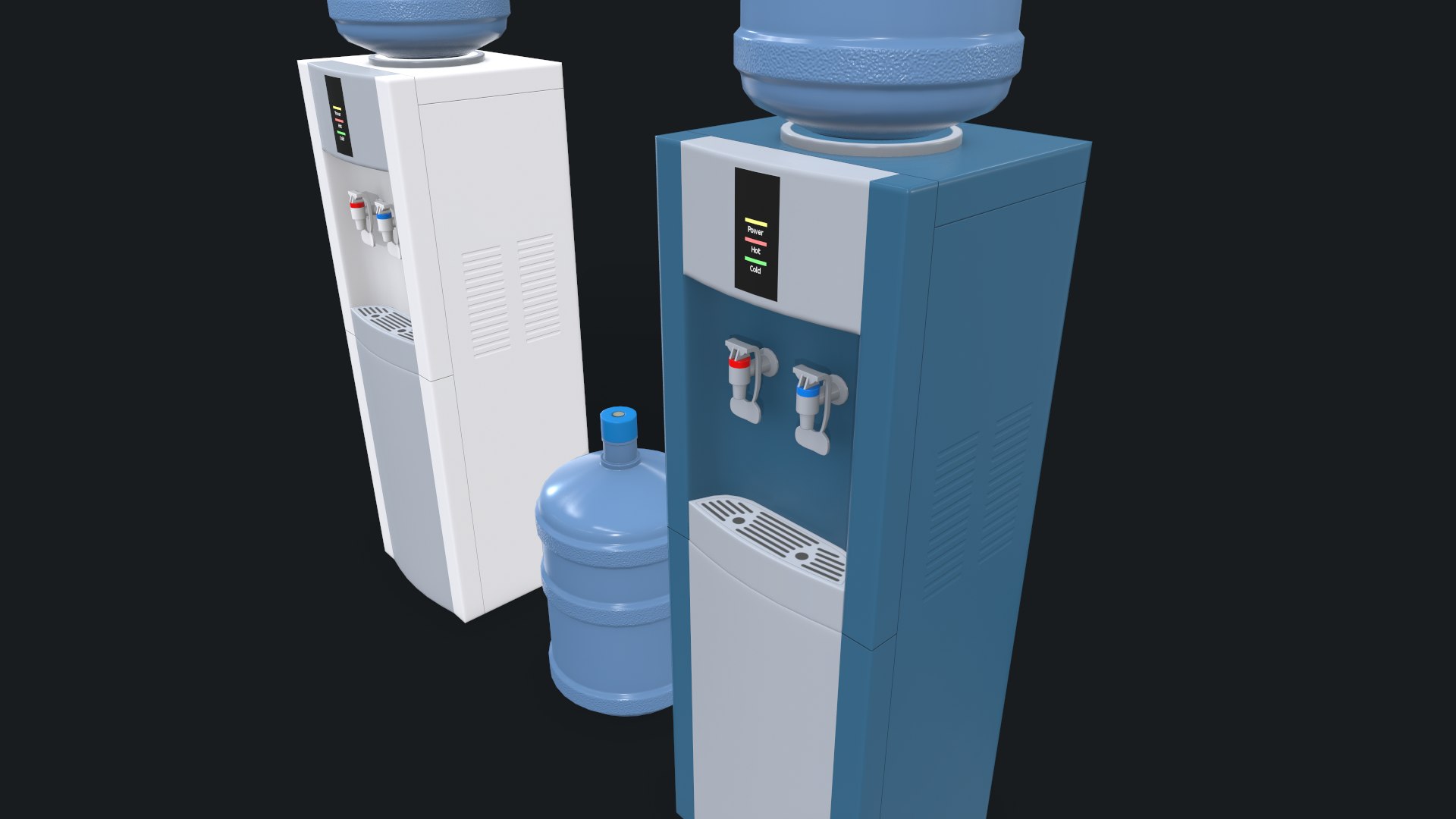 3D Low-poly Water Cooler Model - TurboSquid 1626562