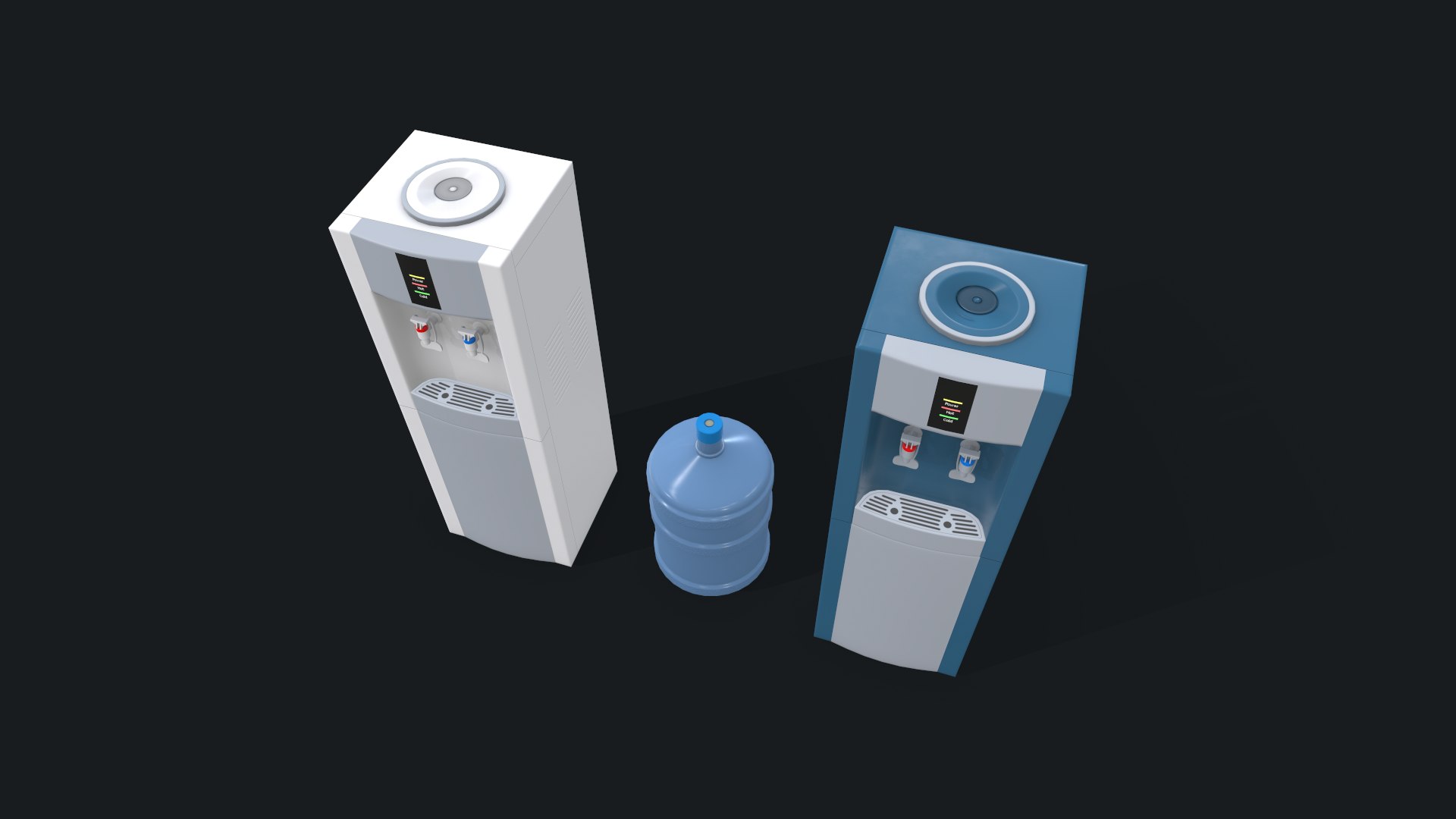 3D Low-poly Water Cooler Model - TurboSquid 1626562