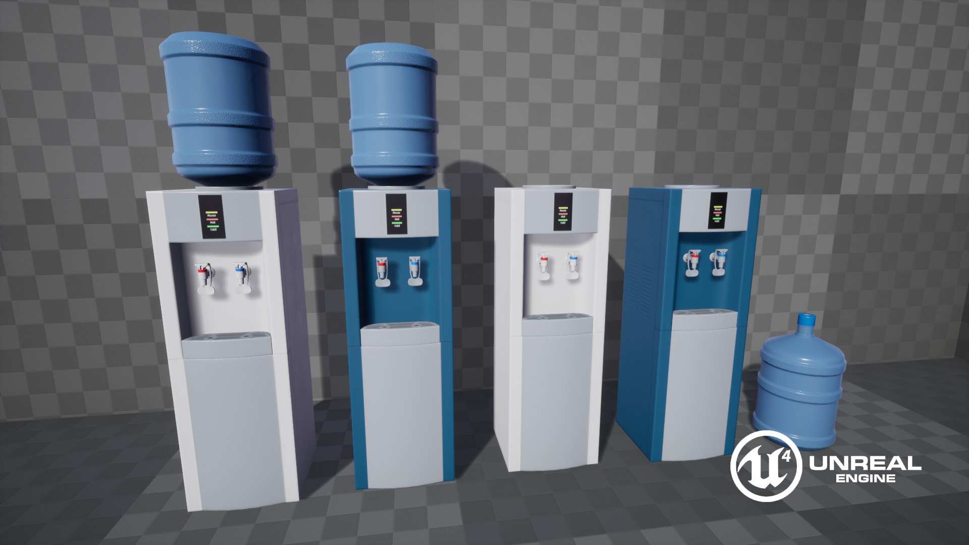 3D Low-poly Water Cooler Model - TurboSquid 1626562