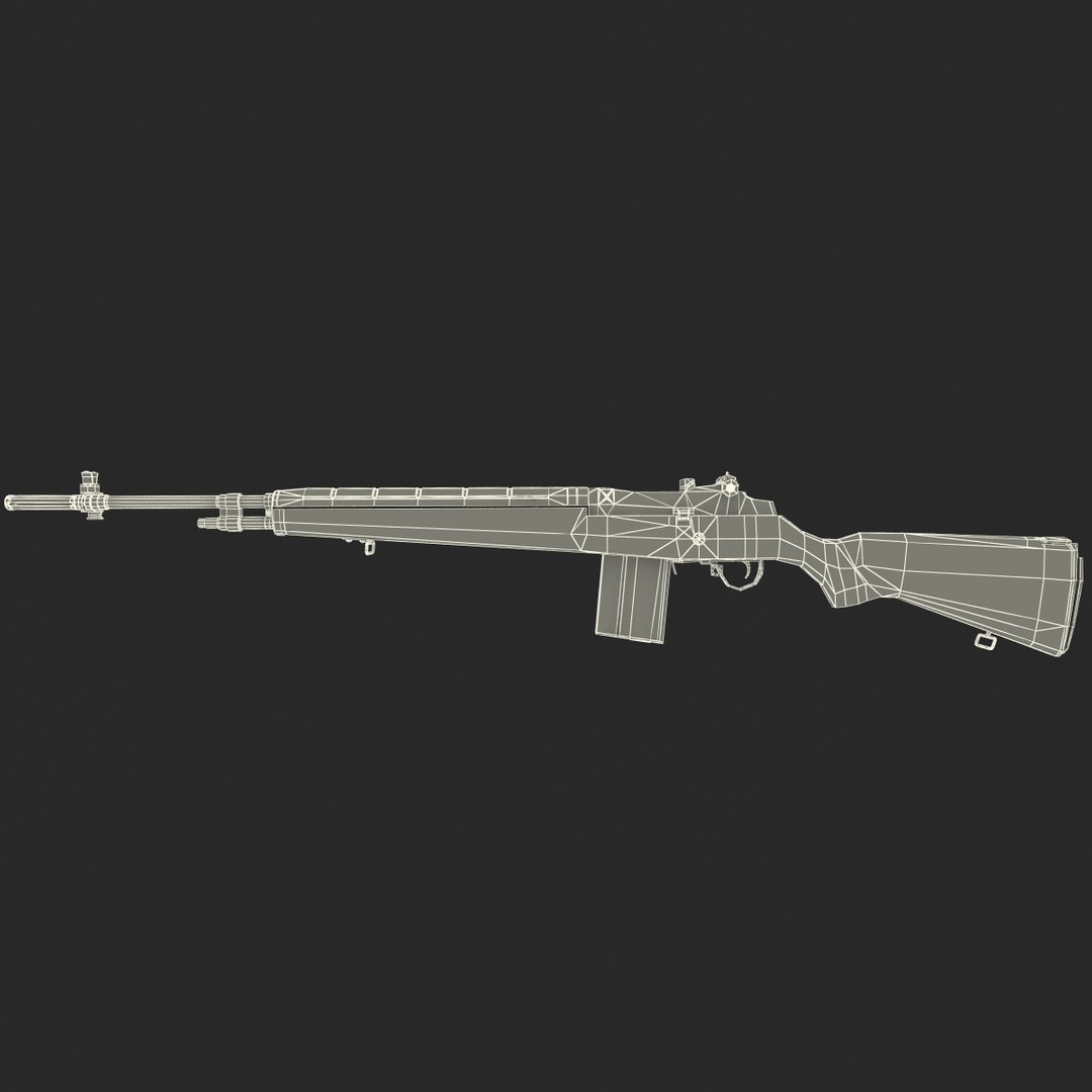 m14 rifle 3d model