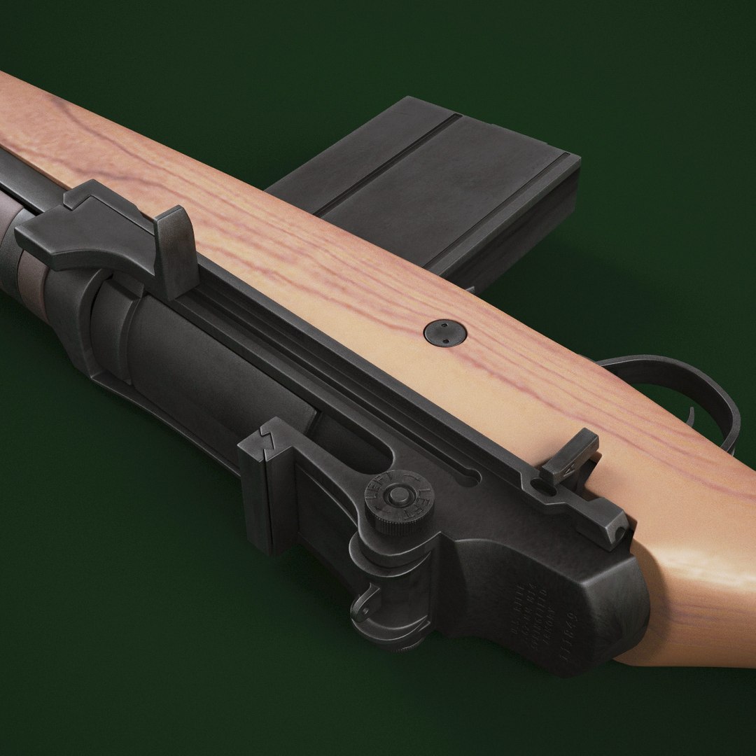 m14 rifle 3d model