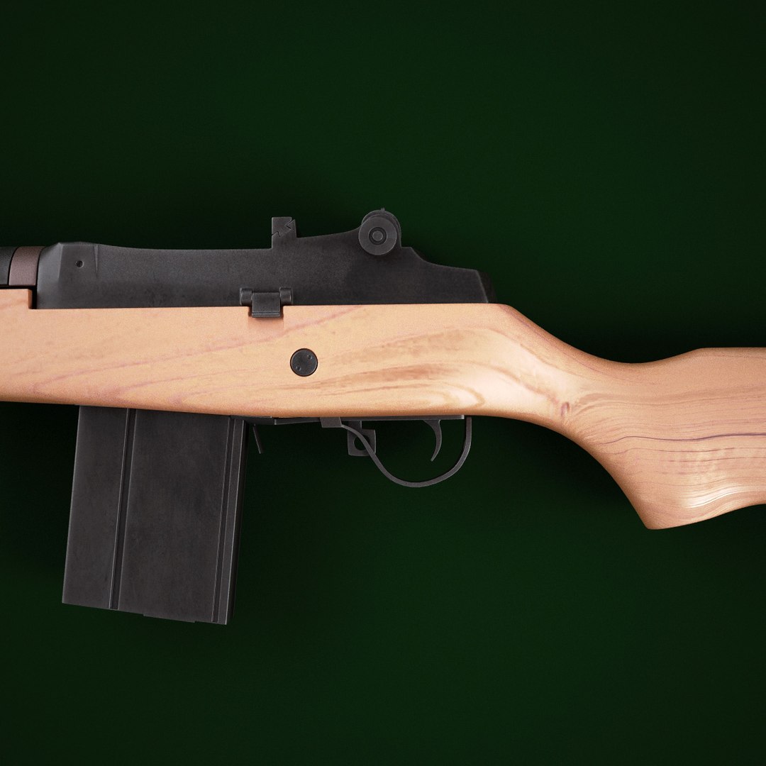 m14 rifle 3d model