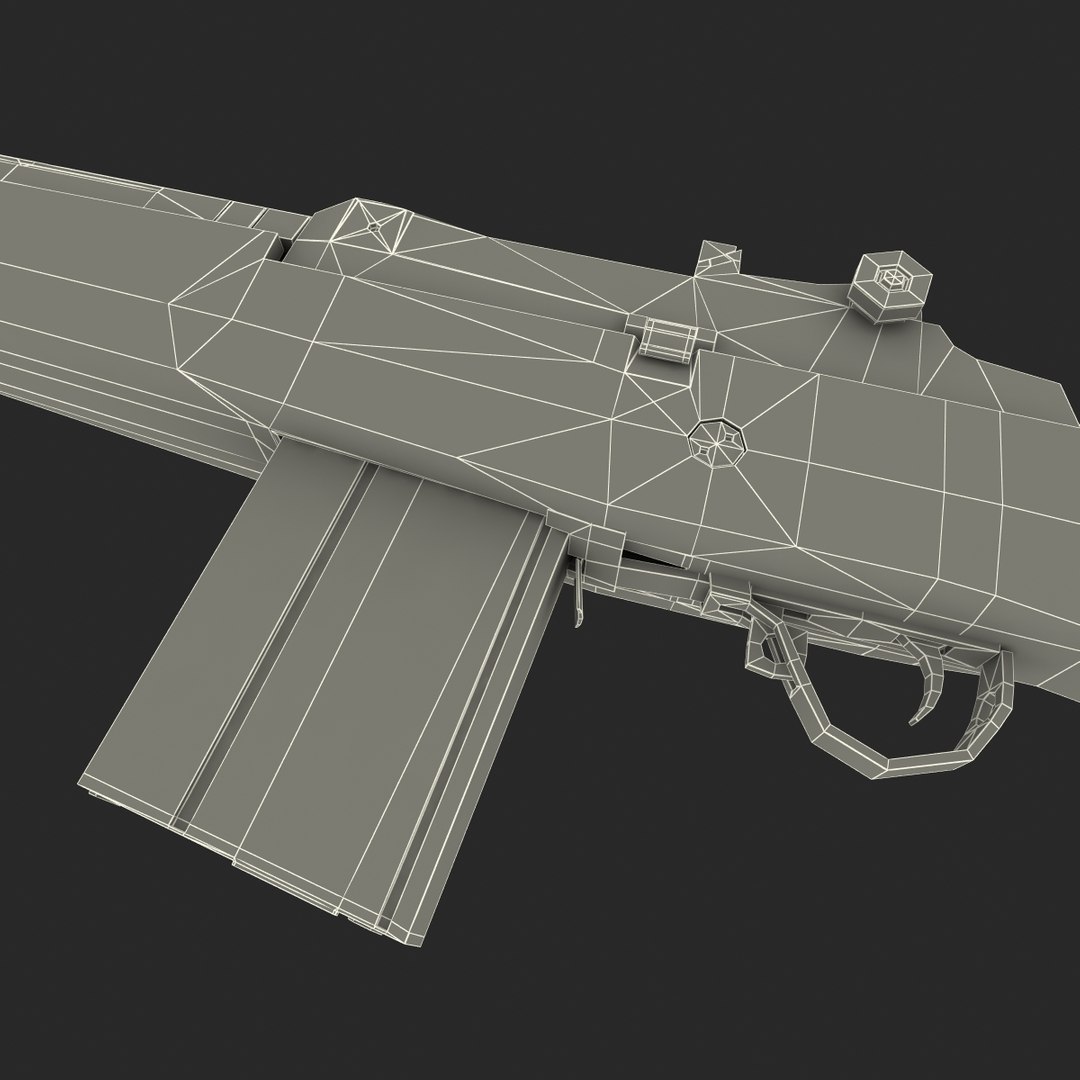 m14 rifle 3d model