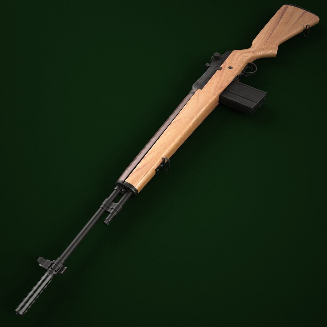 m14 rifle 3d model