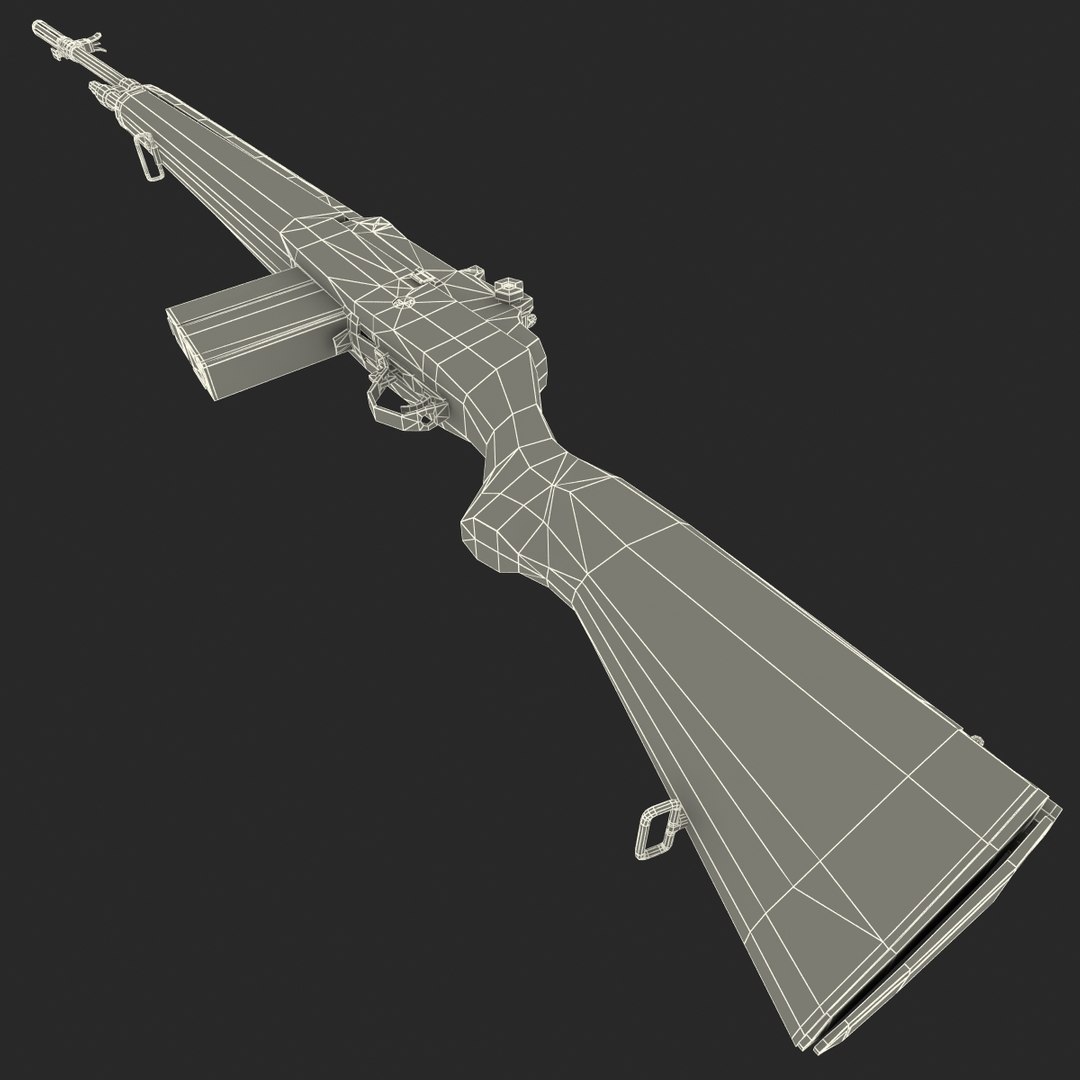 m14 rifle 3d model