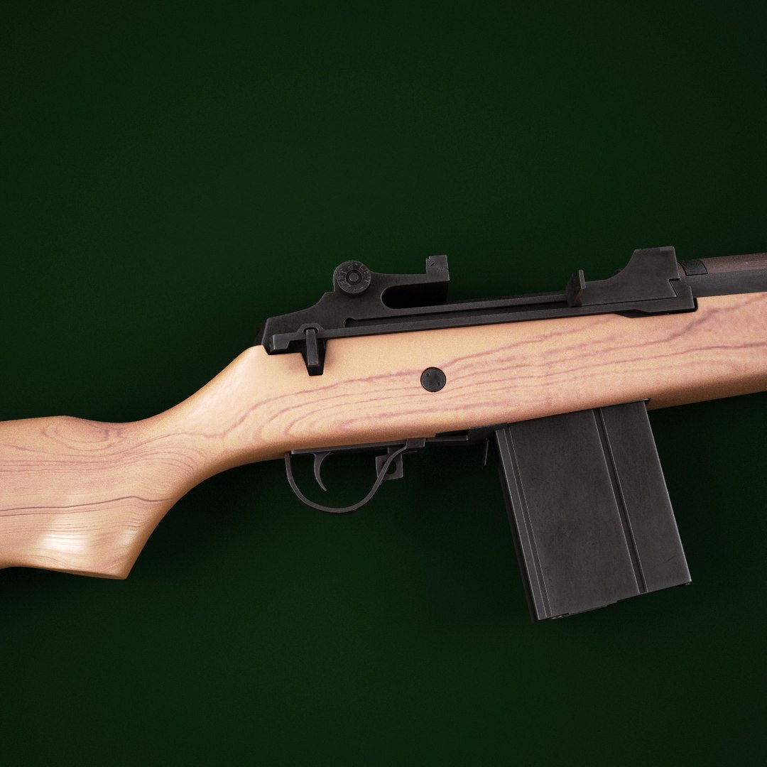 m14 rifle 3d model