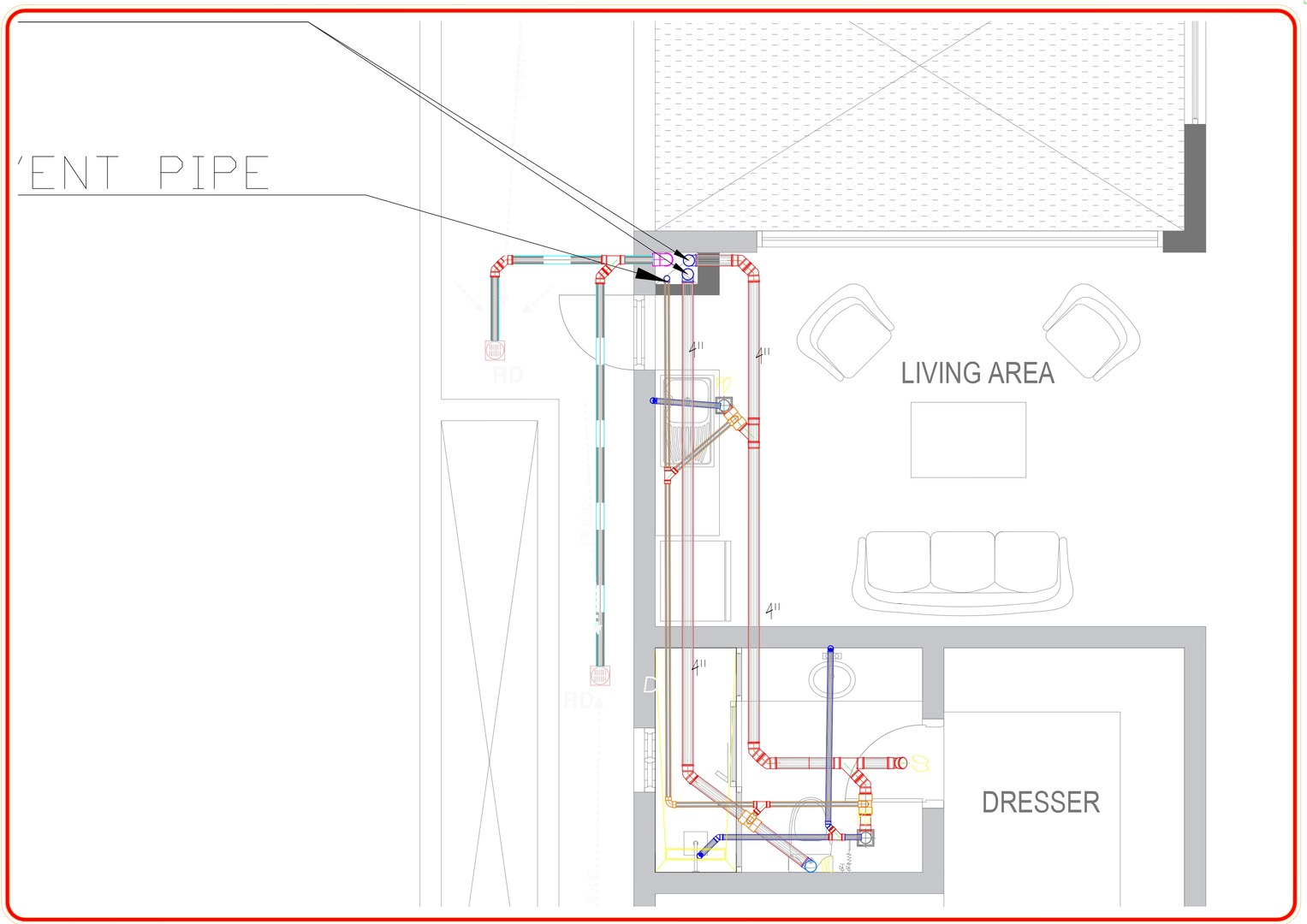 Plumbing System Layout 3D Model - TurboSquid 2247178