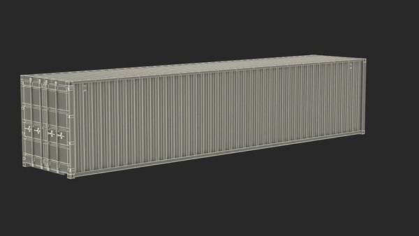 3D модель Транспортный контейнер High Cube 40 футов синий - TurboSquid ...