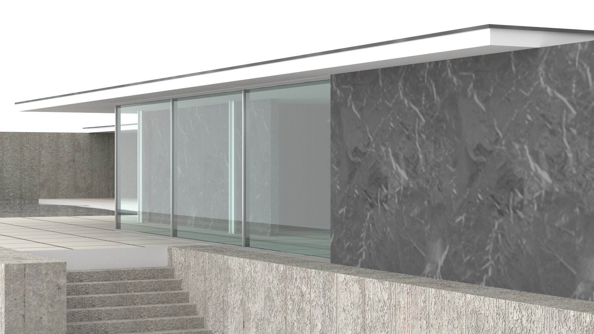 3D Barcelona Pavillion Model - TurboSquid 1780110