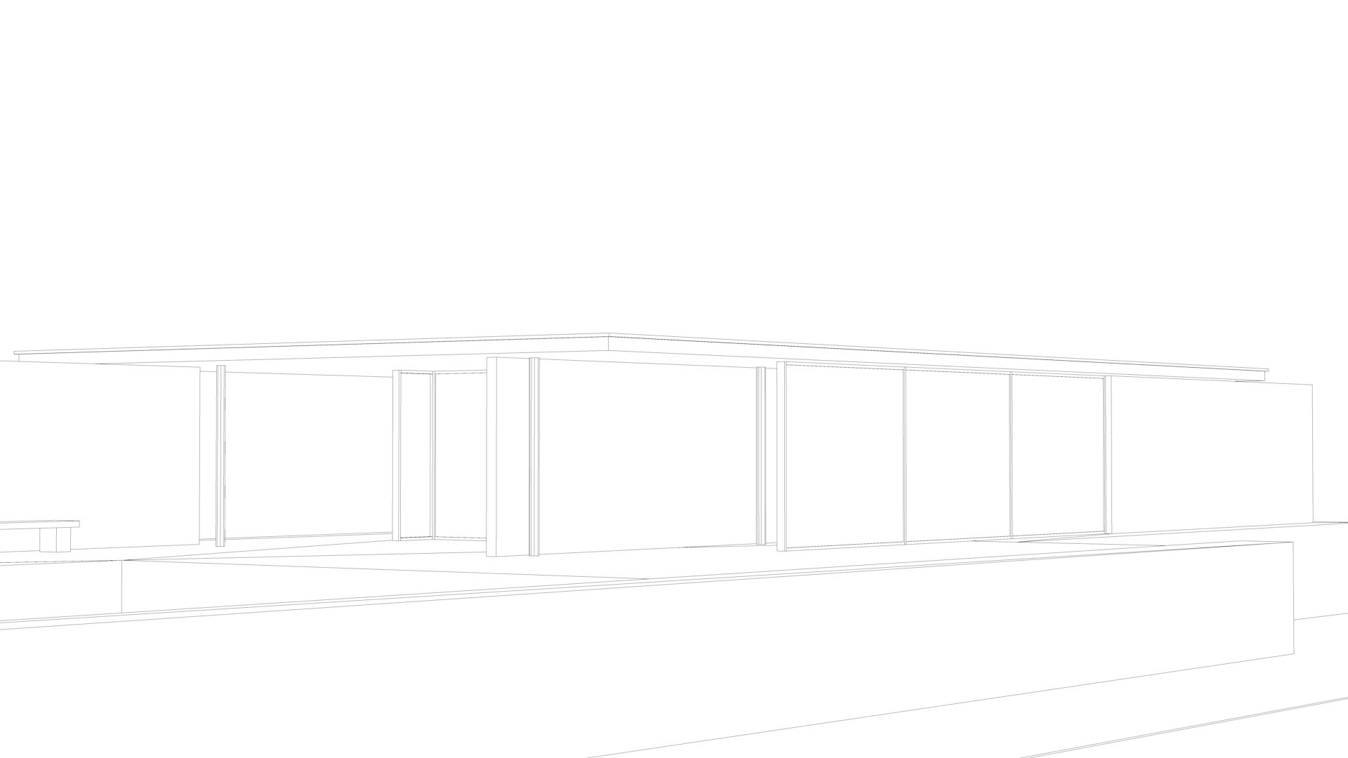 3D Barcelona Pavillion Model - TurboSquid 1780110