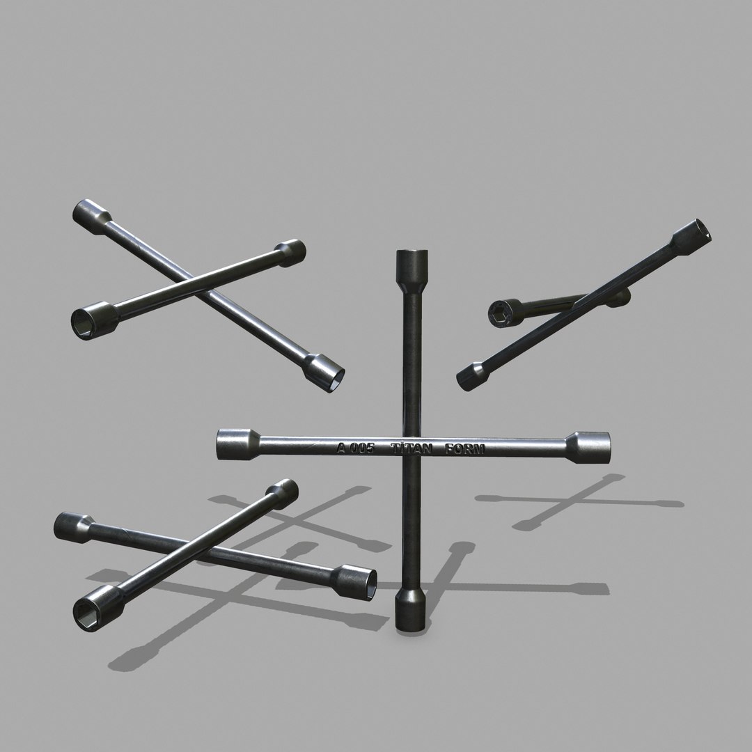 3D Lug Wrench - TurboSquid 1542959