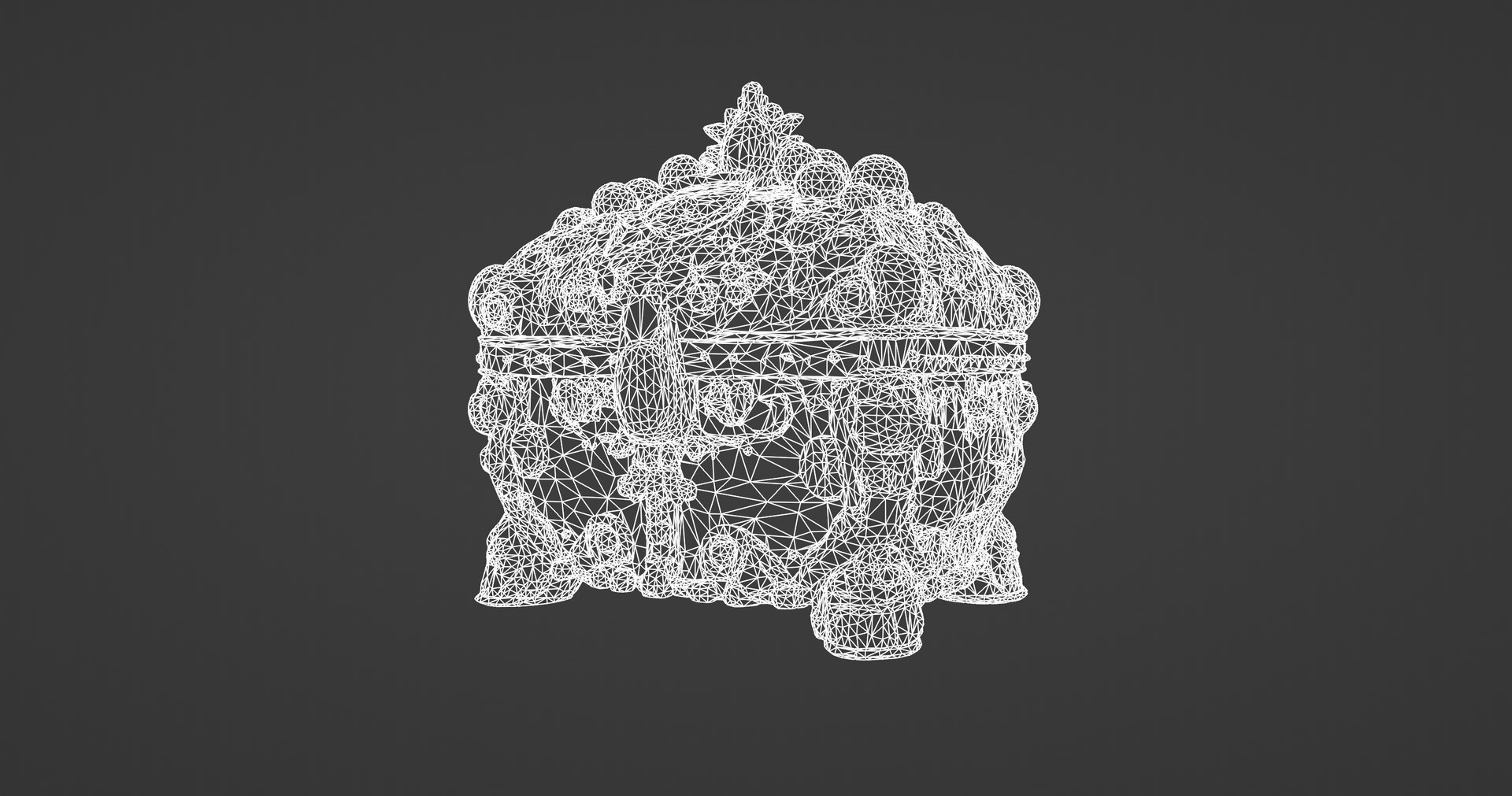 Ornate Fantasy Treasure Chest Model - TurboSquid 2343891