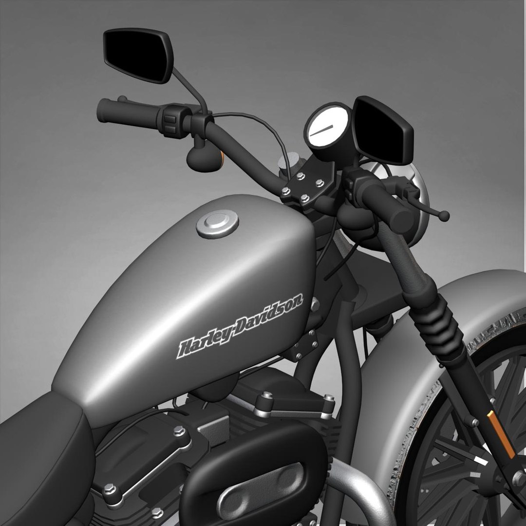 harley davidson iron 883 3d model