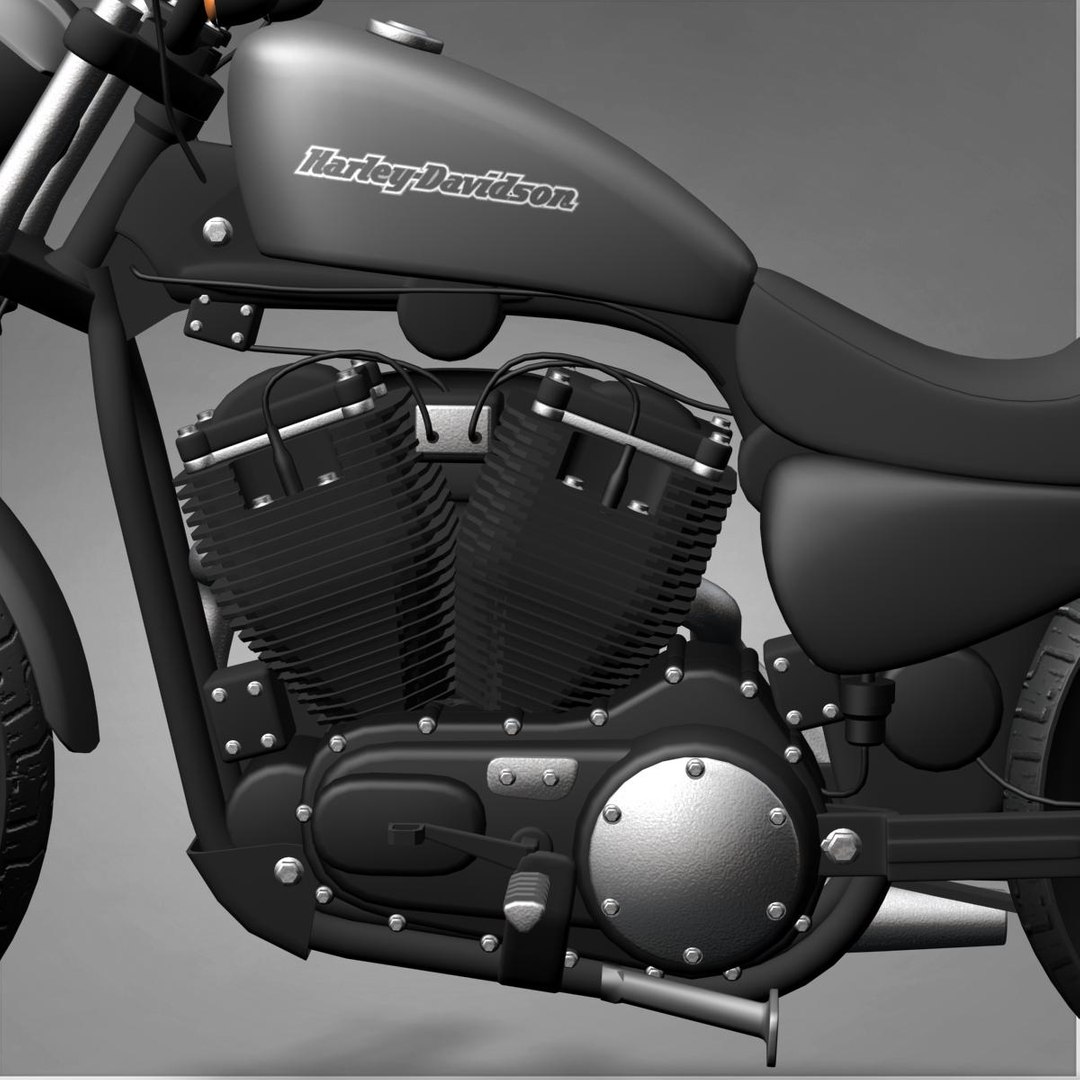 Harley Davidson Iron 883 3d Model