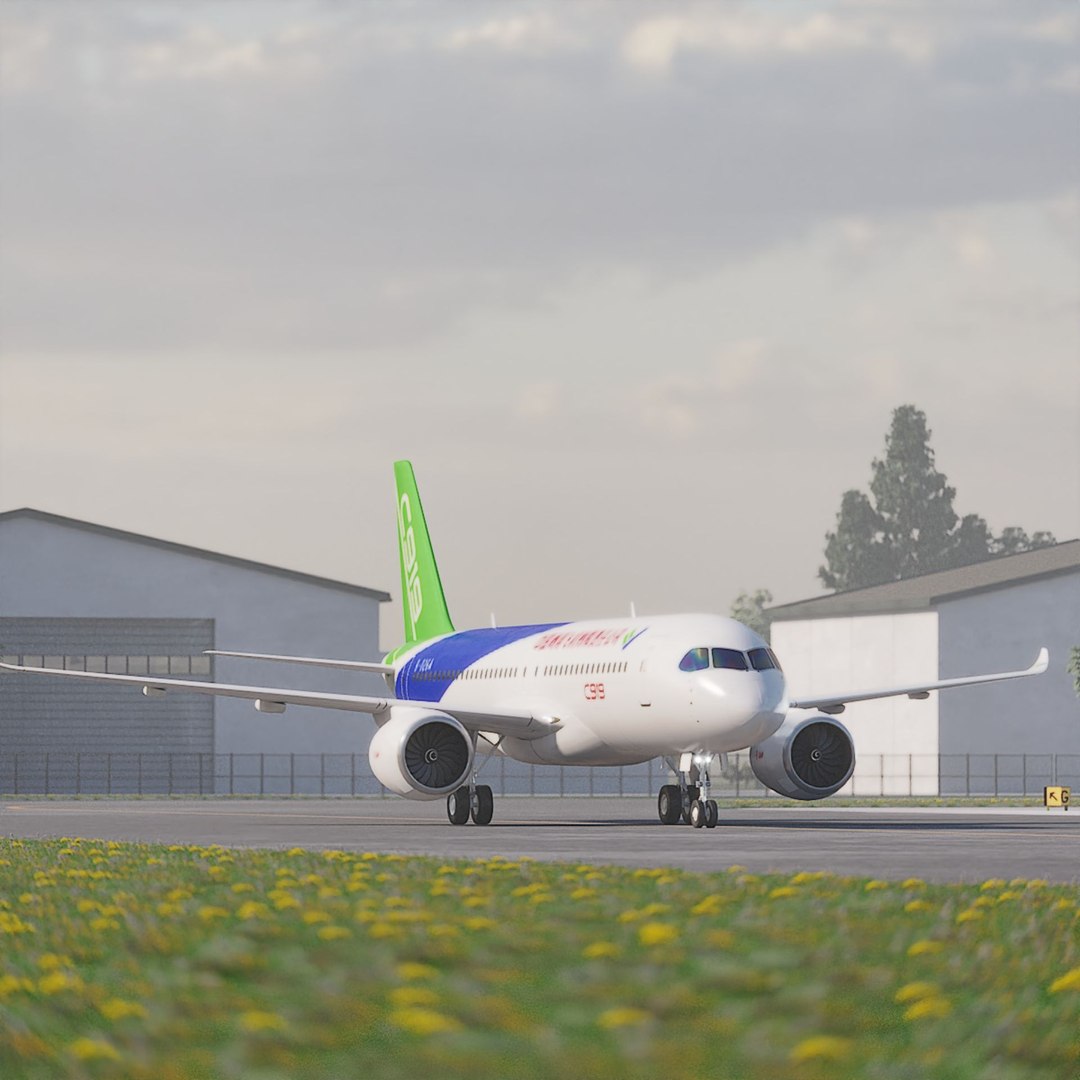 3D C919 Chinese Commercial Aircraft Model - TurboSquid 2270916