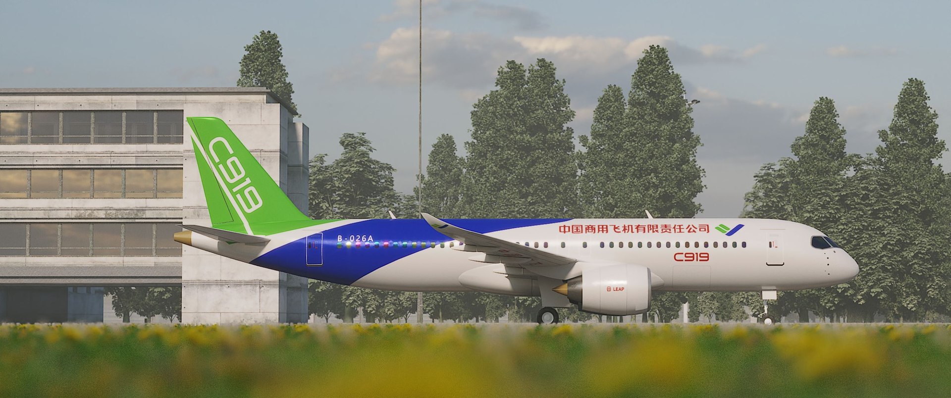 3D C919 Chinese Commercial Aircraft Model - TurboSquid 2270916