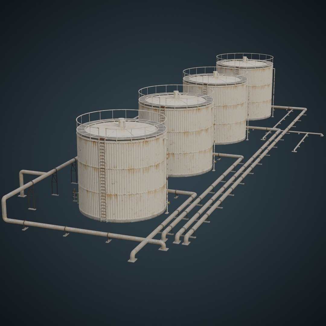 3D Refinery 1b - TurboSquid 1714076