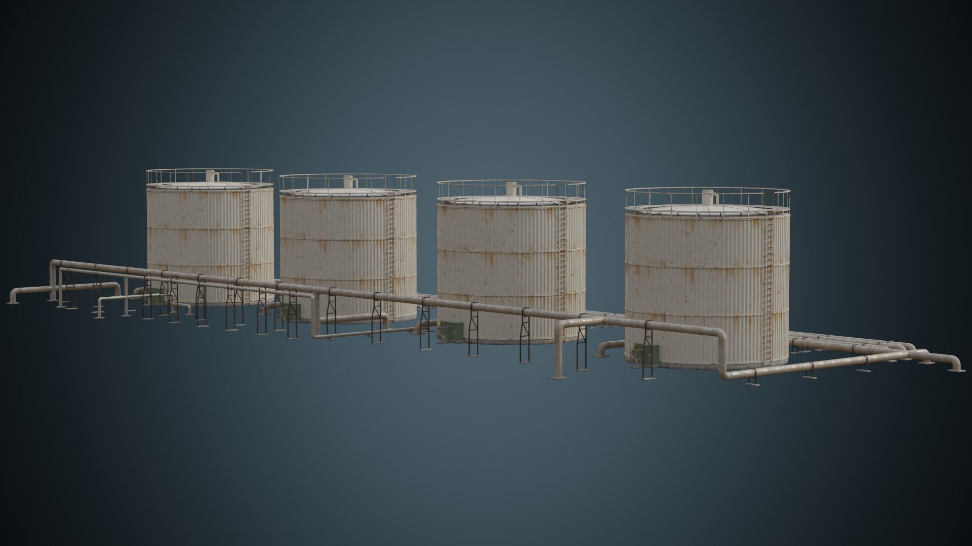 3D Refinery 1b - TurboSquid 1714076