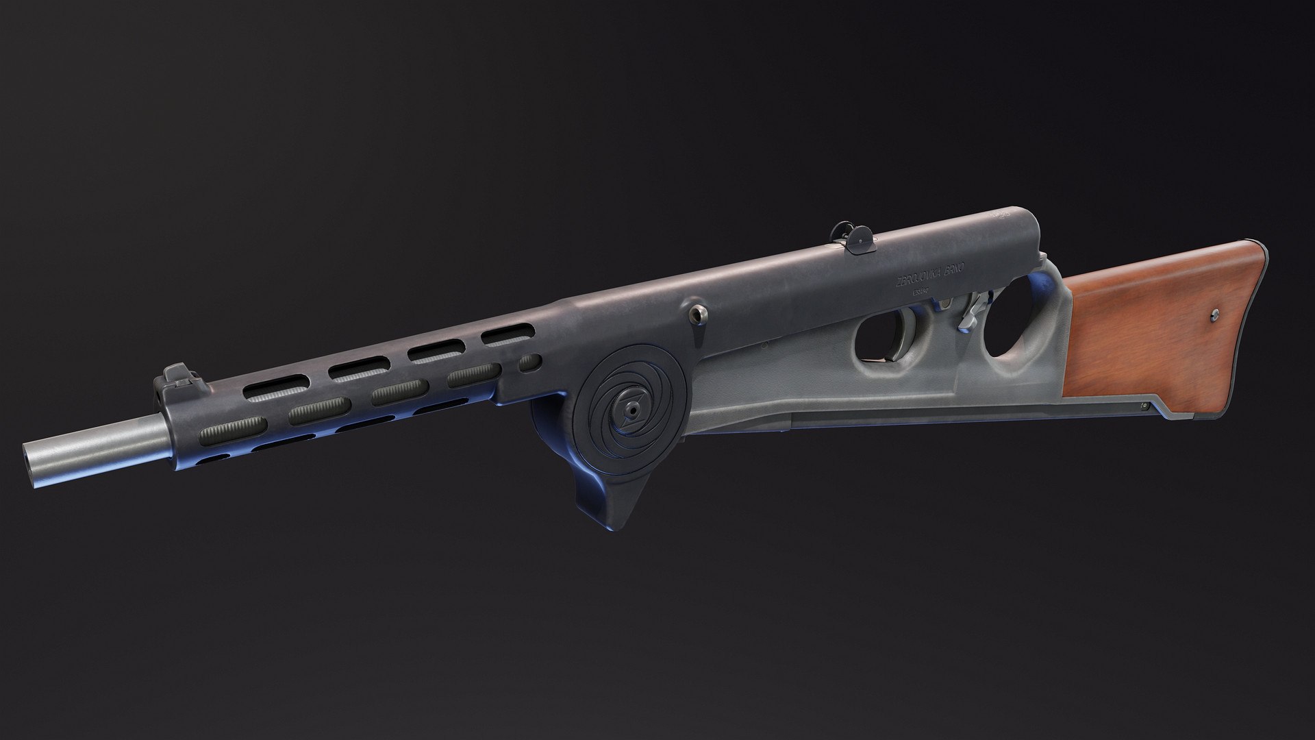 Czech ZB47 SMG 3D Model - TurboSquid 2350516