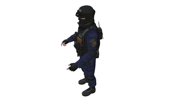 SWAT Police Military Character Model 3D 모델 - TurboSquid 1916331