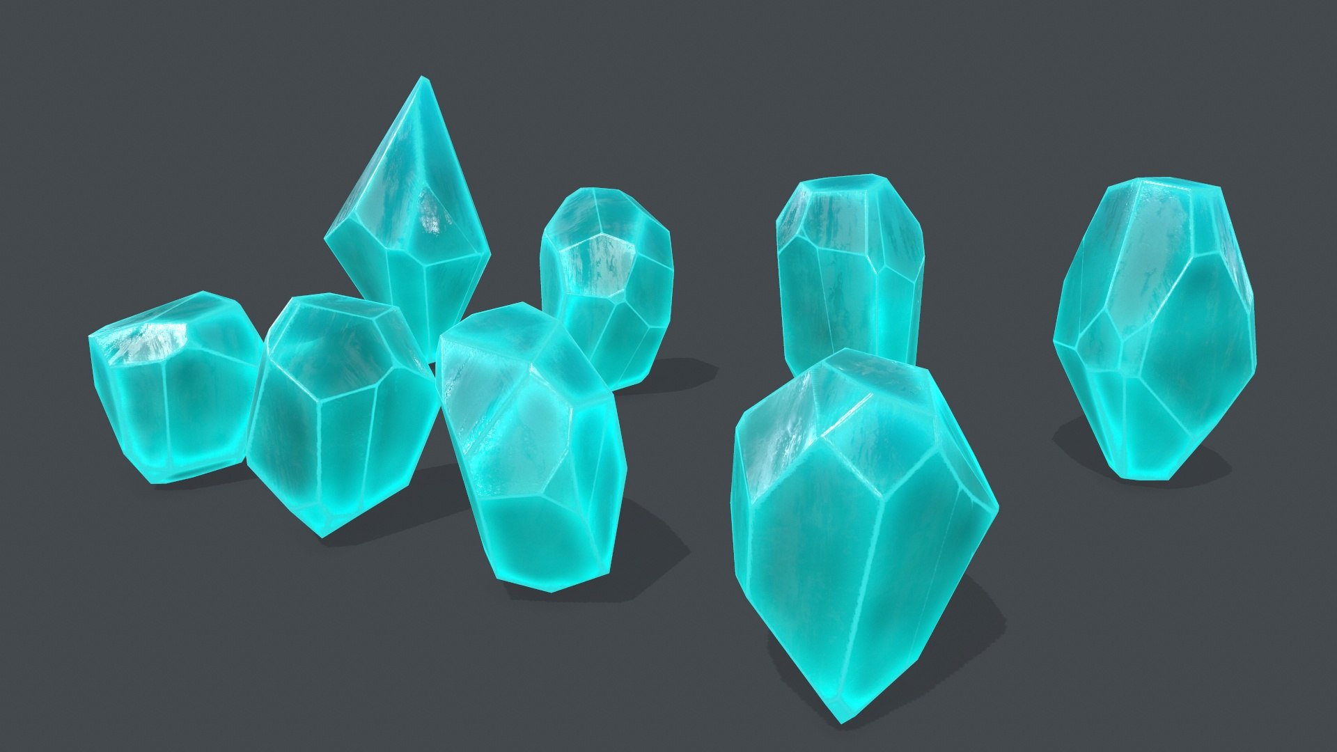 Crystal Set 3D Model - TurboSquid 2069583