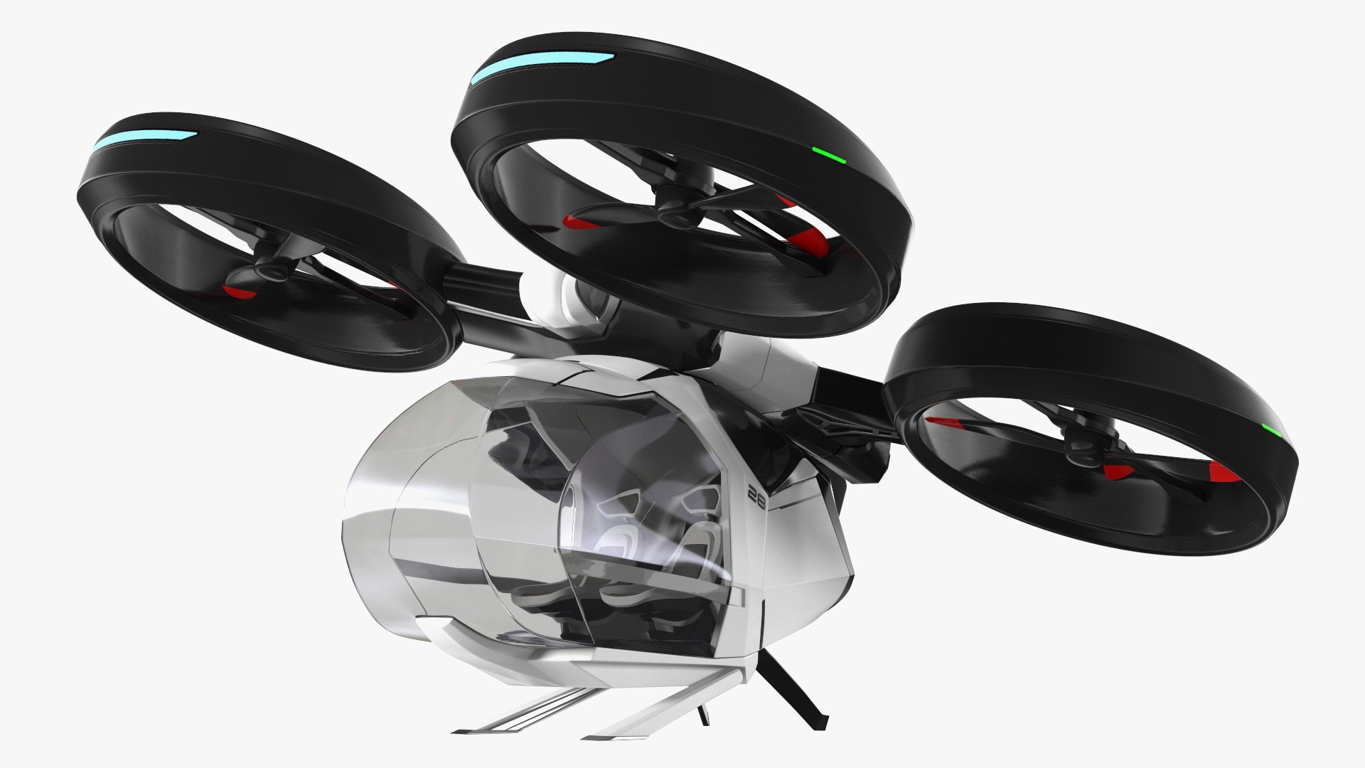 3D model Futuristic Passenger Drone - TurboSquid 2098586