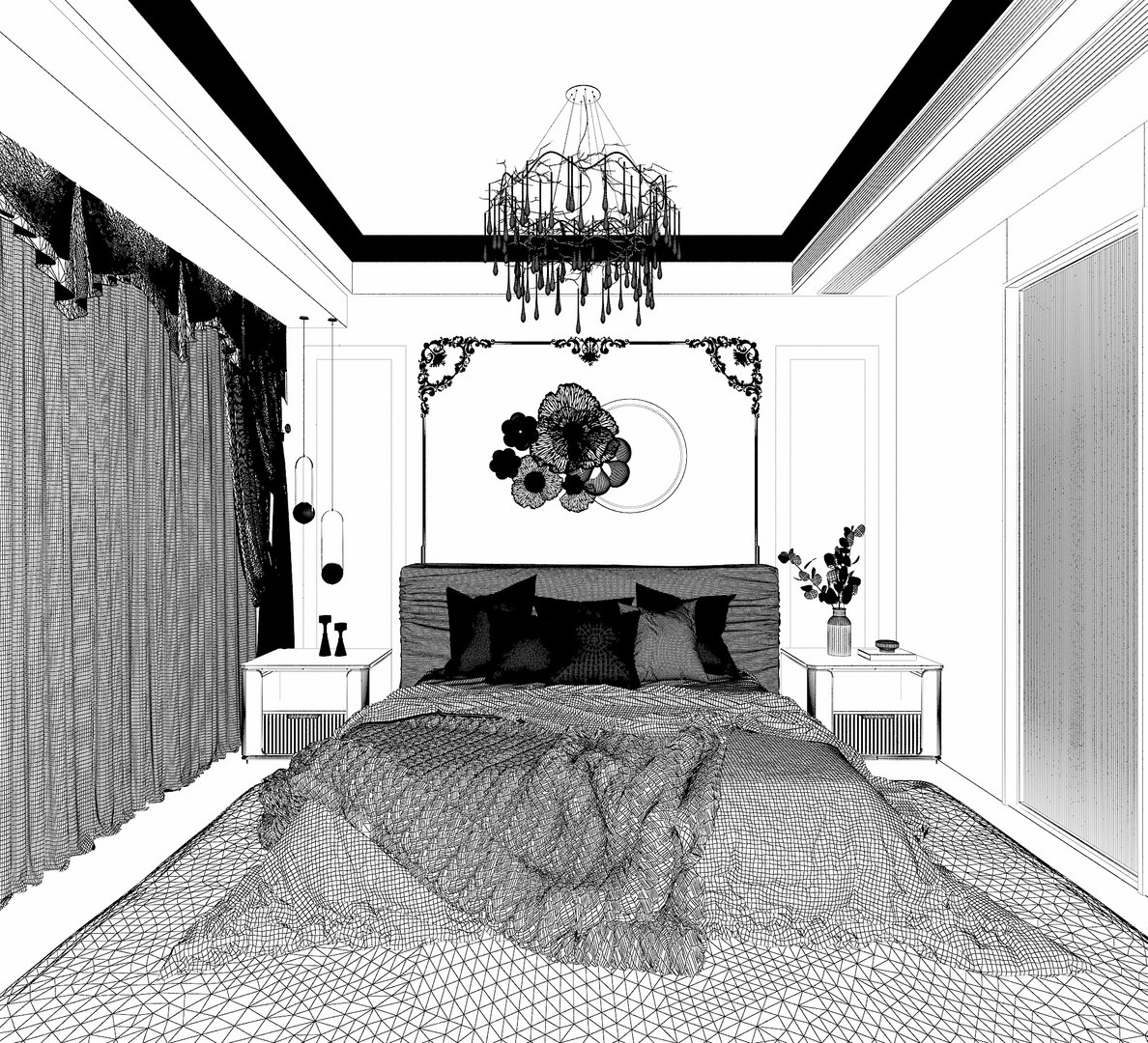 Modern Bedroom 3d Model Turbosquid 2215148