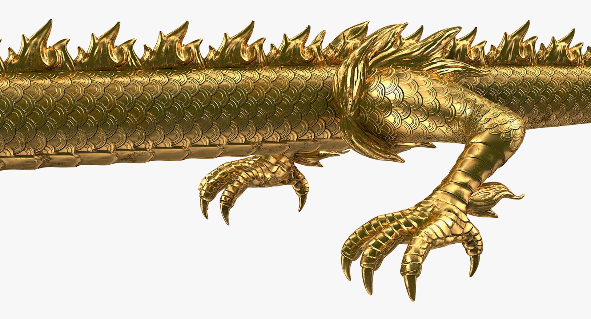 Golden Dragon 3D Model - TurboSquid 1380925