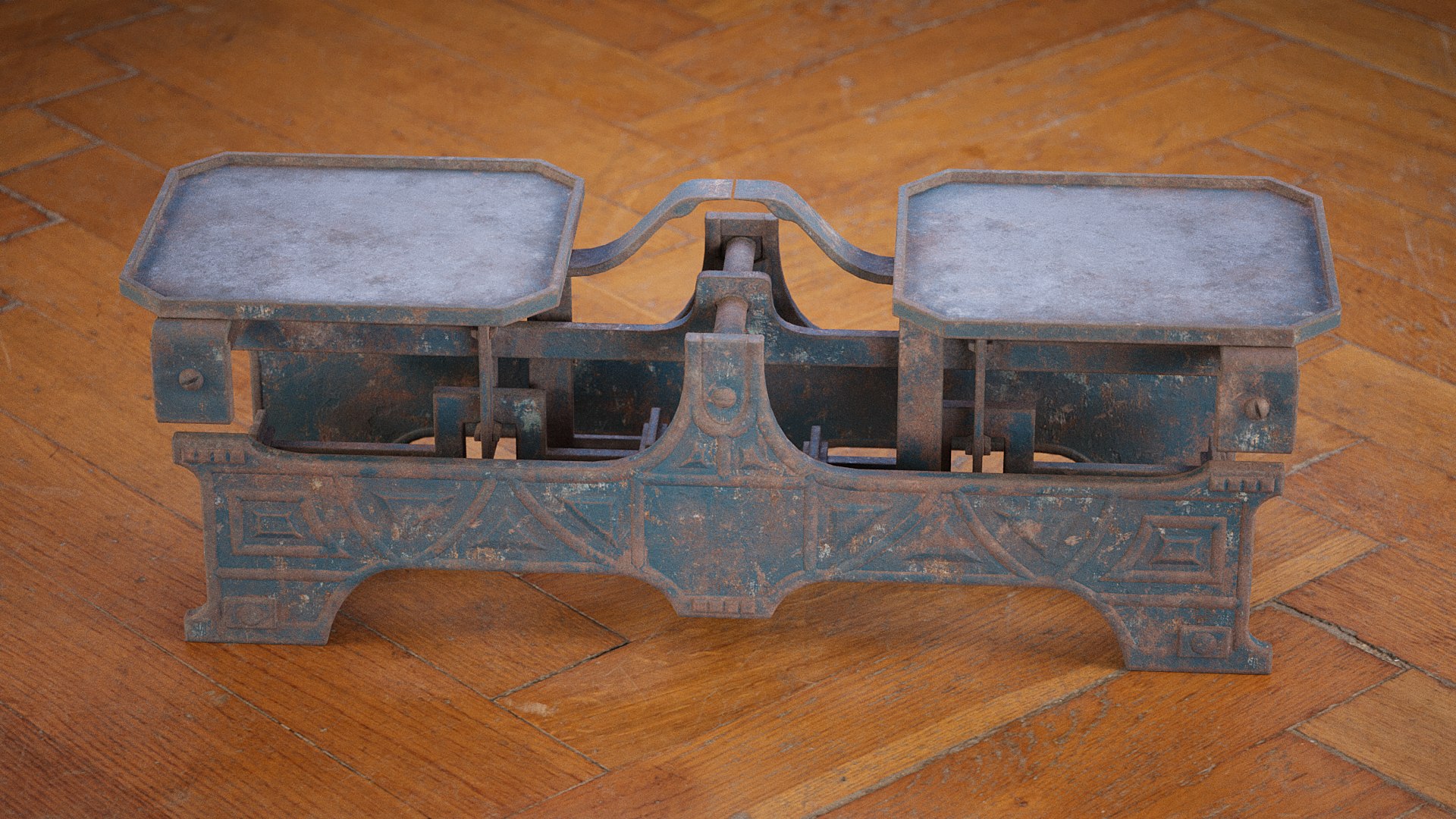 3D Model Rigged Balance Scale And Weights PBR - TurboSquid 2009089