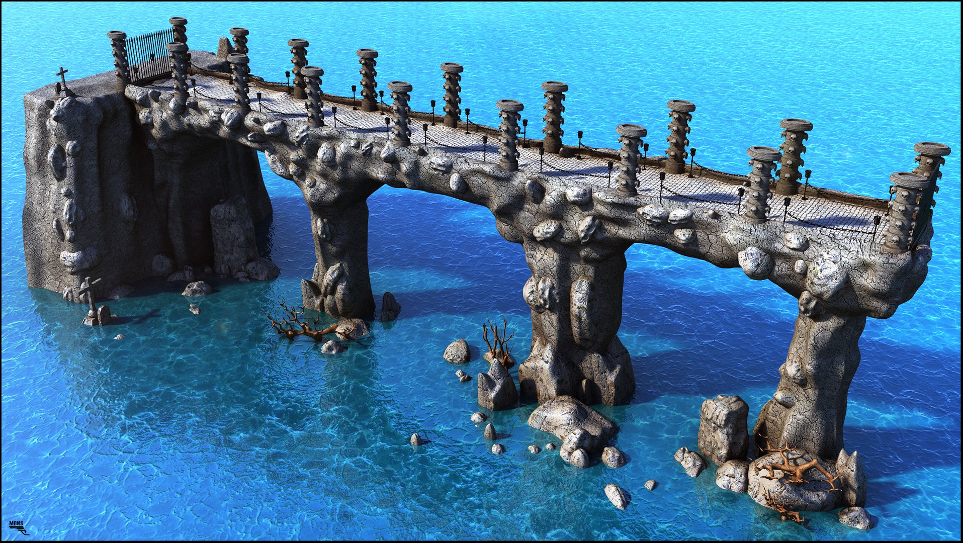 3D Bridge Medieval Fantasy | 1141999 | TurboSquid