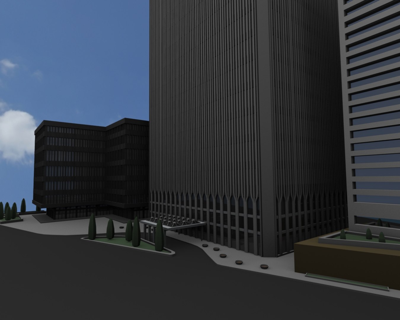 3d Model Of Twin Towers World Trade