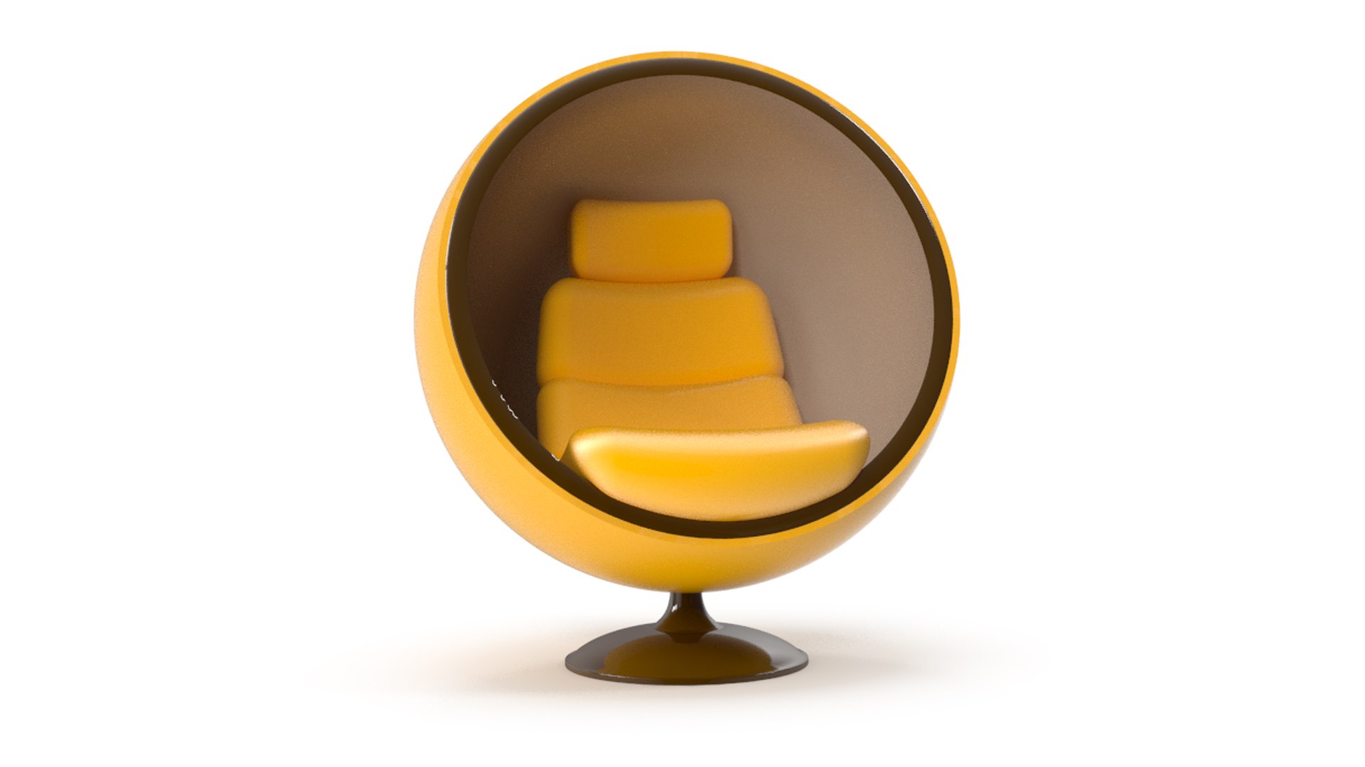 3D Retro Bubble Chair - TurboSquid 1948529