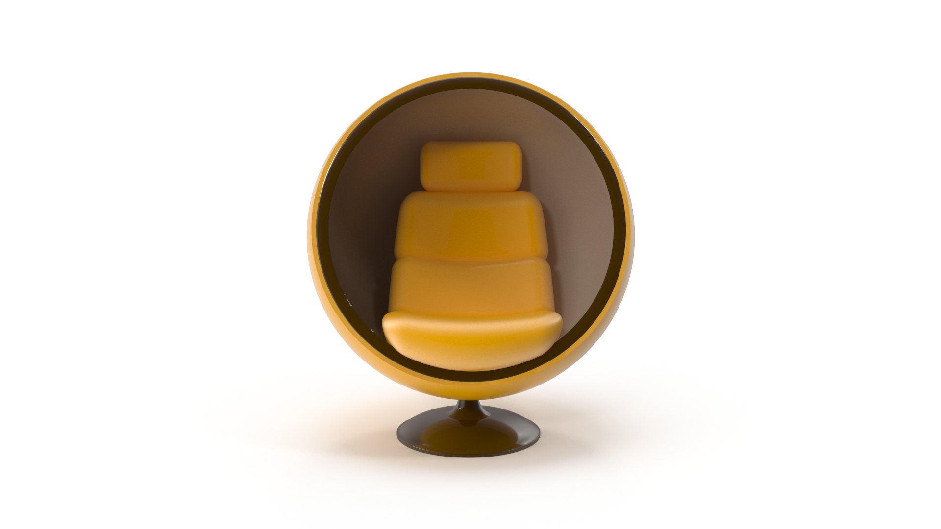 3D Retro Bubble Chair - TurboSquid 1948529