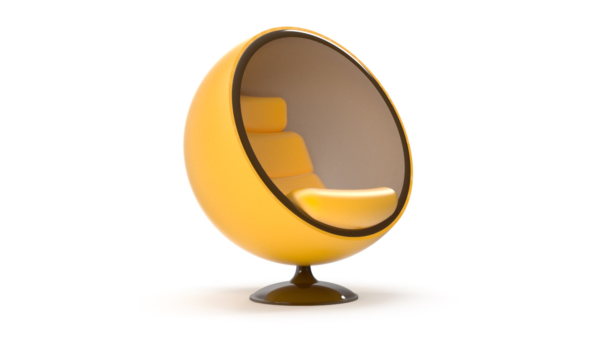 3D Retro Bubble Chair - TurboSquid 1948529