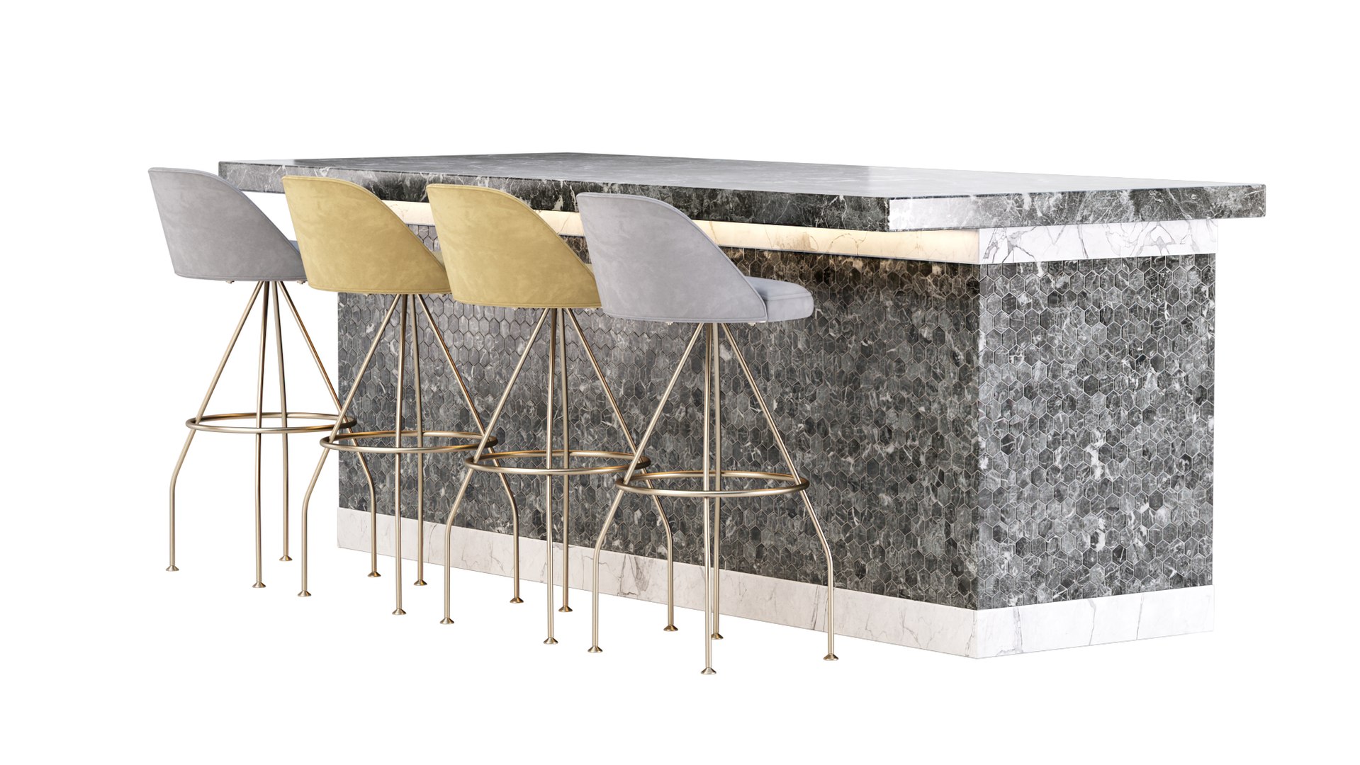 Jack Bar Furniture Set V4 By Bpoint 3D Model - TurboSquid 2034039