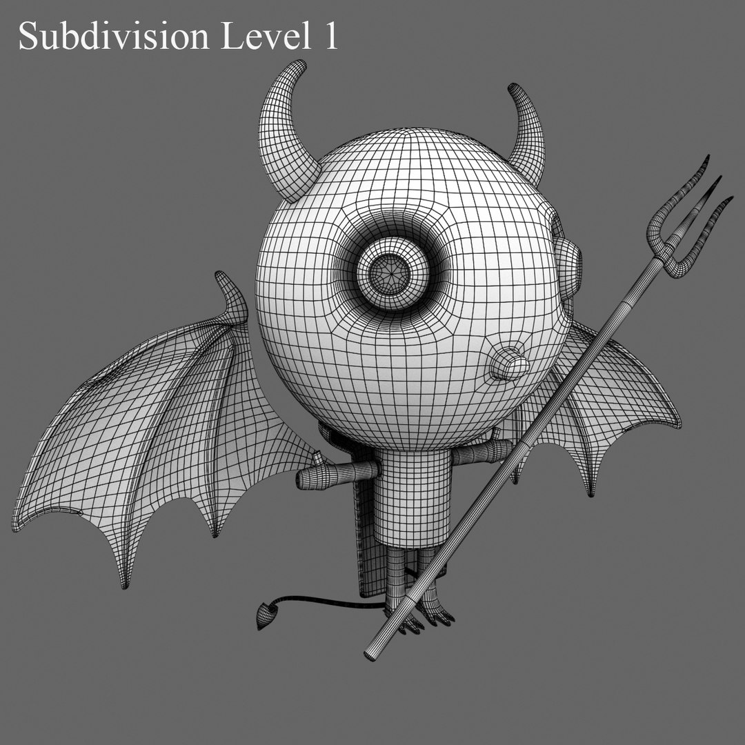 Cute Devil Vs Angel 3d 3ds