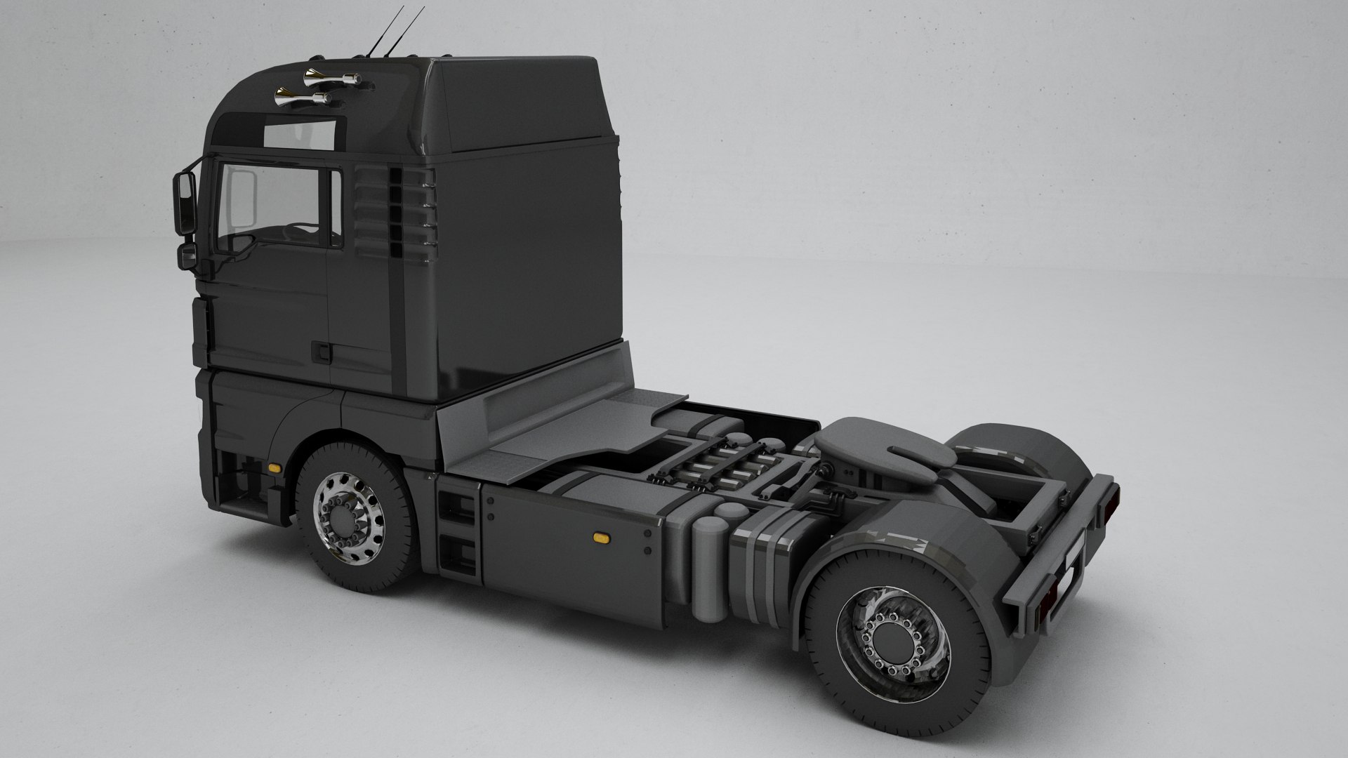 Heavy Transporter Truck With Trailer 3D - TurboSquid 1898096