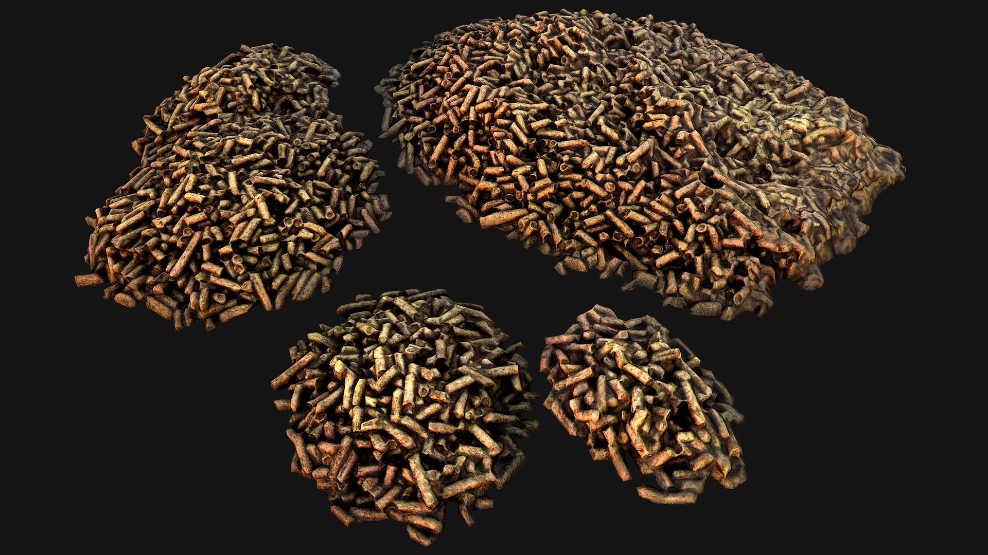 3D Model Cat Litter Pile Farm Landscape Pet Toilet - TurboSquid 2430344
