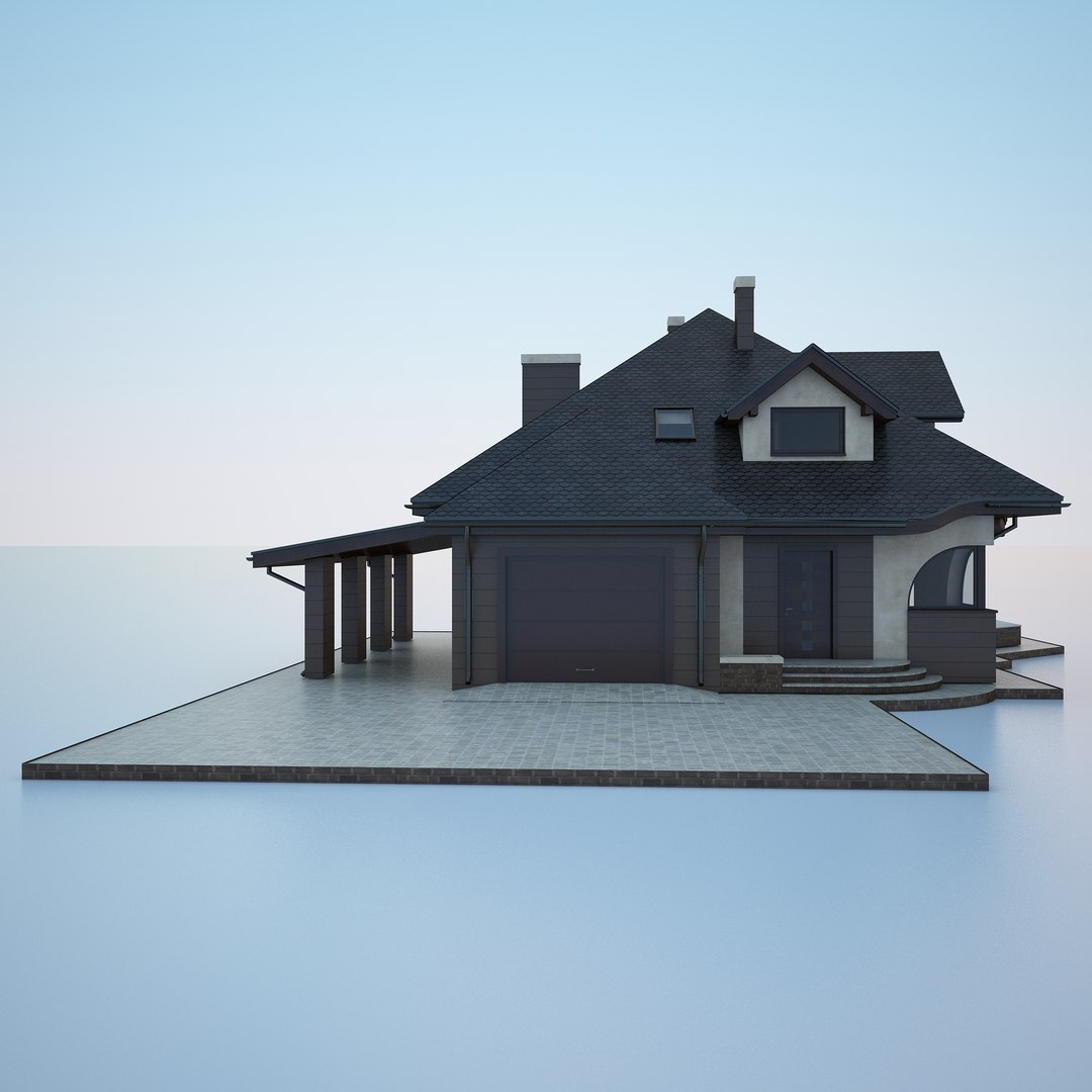 cottage 3d model