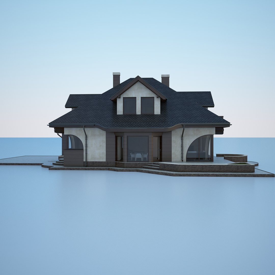 cottage 3d model