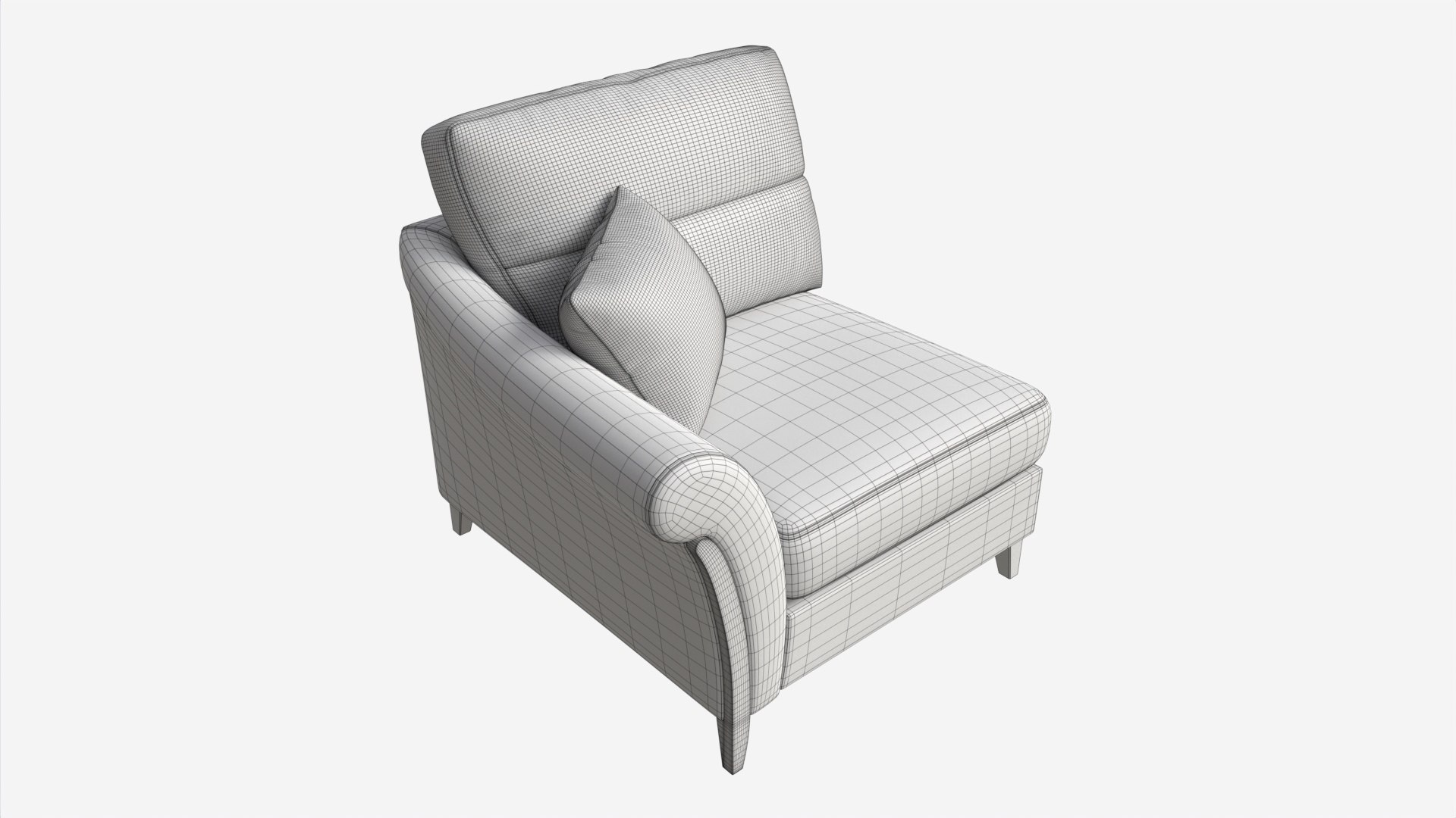 3D Petite LHF Unit Ercol Trieste - TurboSquid 2011125