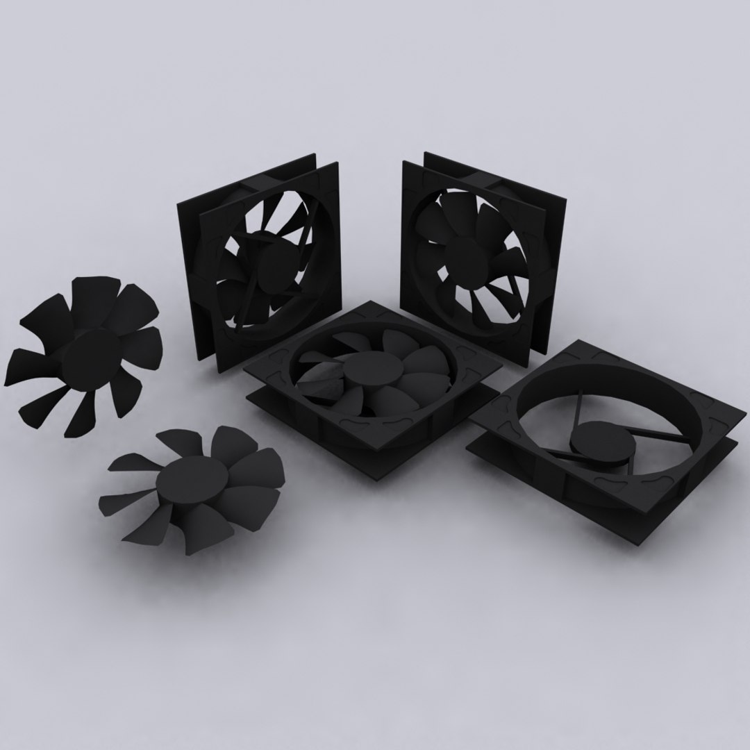 Scaled 120mm Computer Fan Dxf