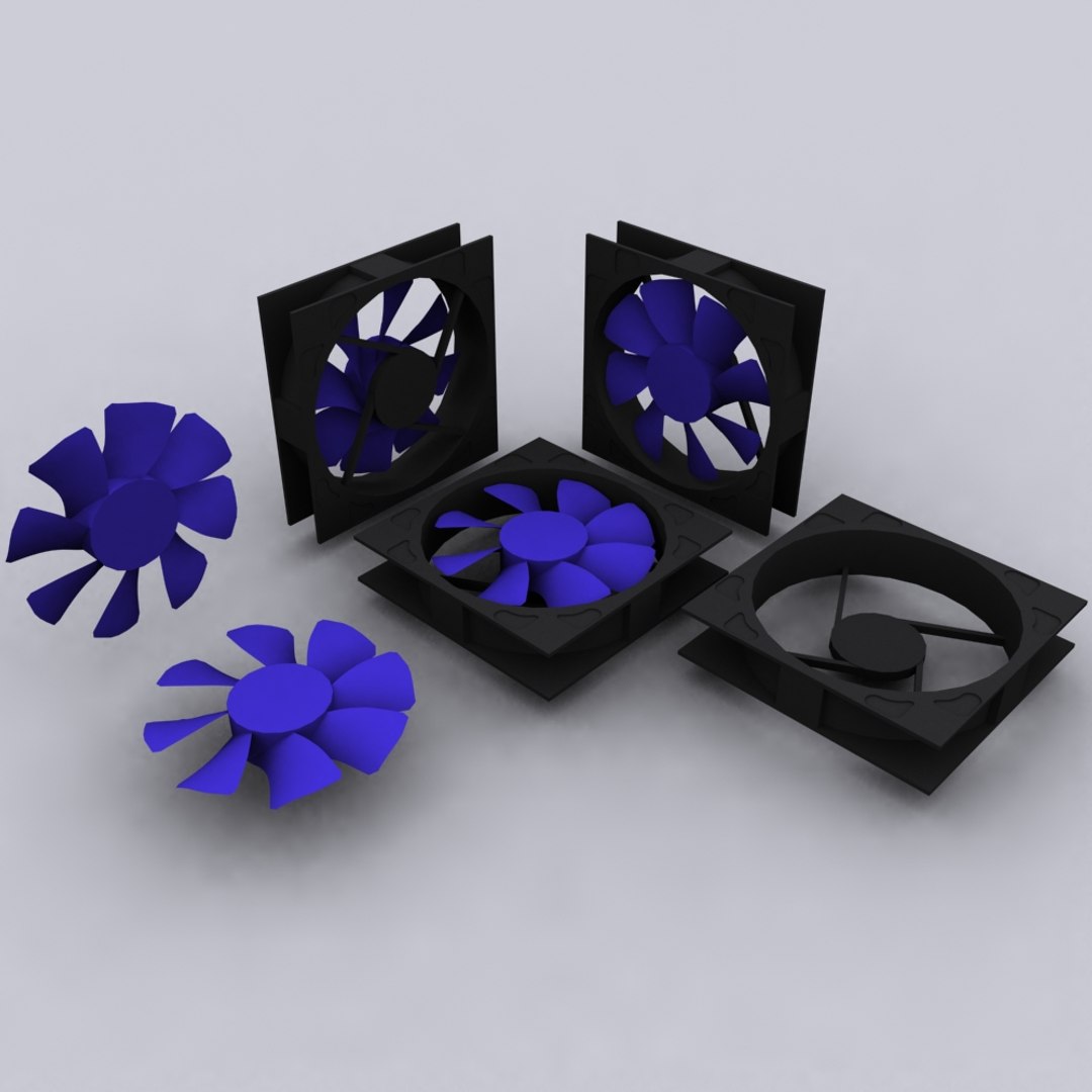 Scaled 120mm Computer Fan Dxf
