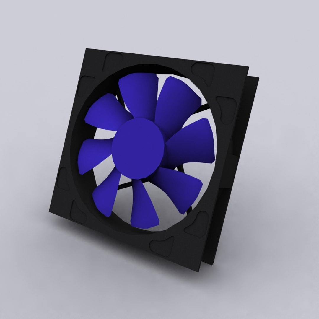 Scaled 120mm Computer Fan Dxf