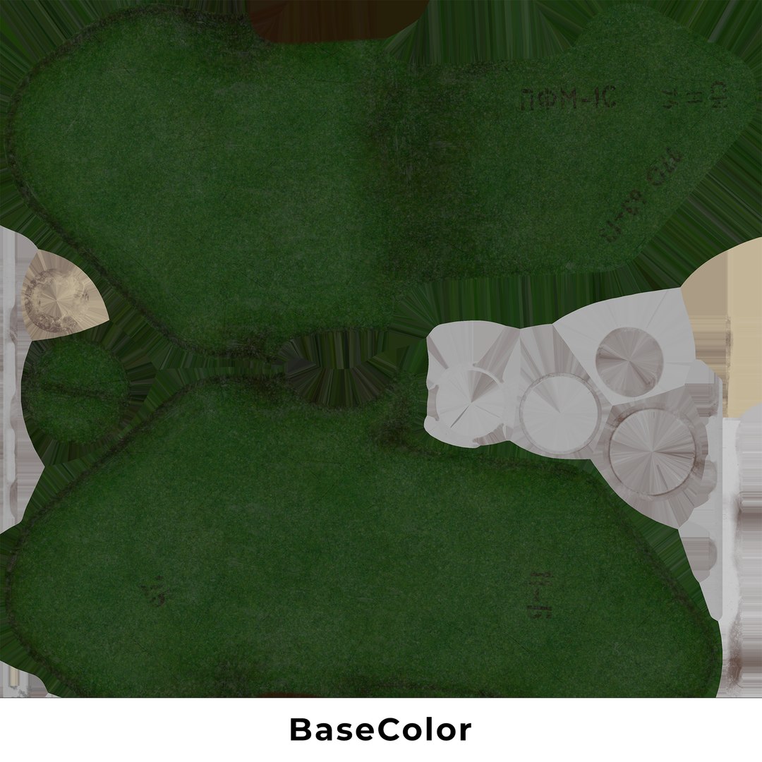 Anti-infantry High-explosive Landmine PFM-1 Low-poly 3D Model ...