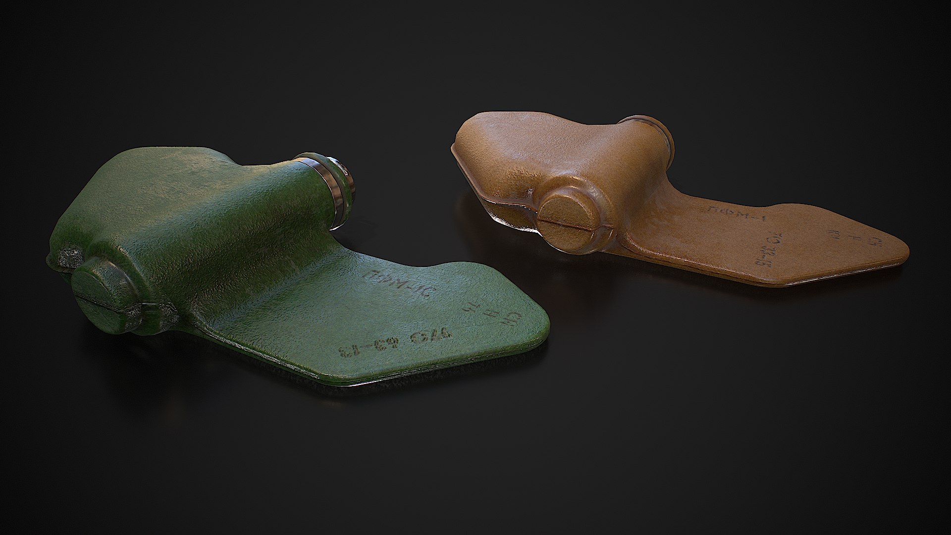 Anti-infantry High-explosive Landmine PFM-1 Low-poly 3D Model ...