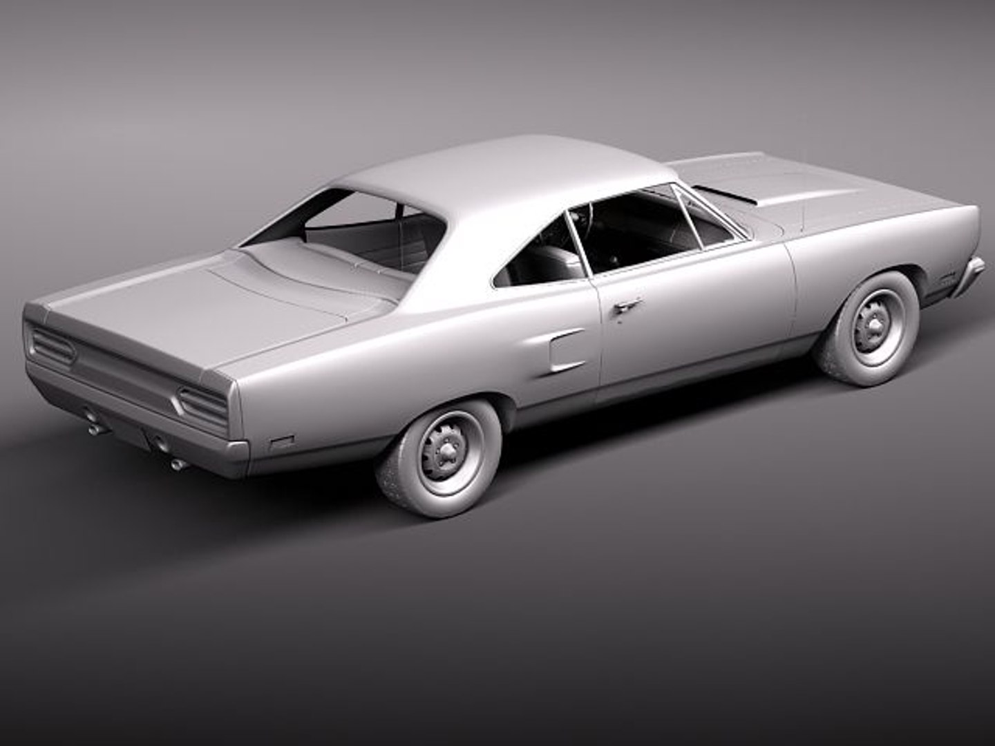 3d Model Of Plymouth Road Runner 1970